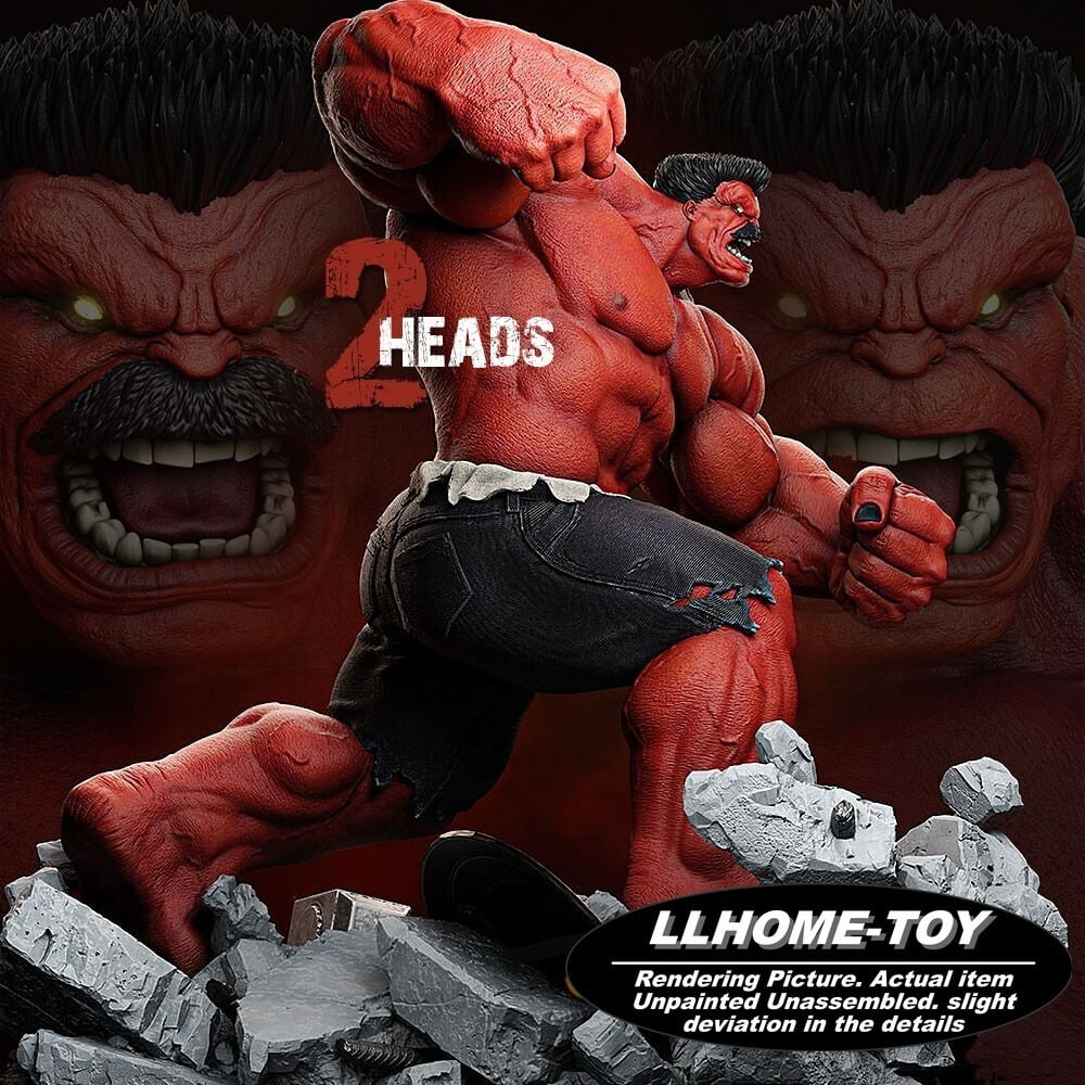 Red Hulk Captain A Resin 27cm Tall Model Kit Unpainted 3d Print GK ...