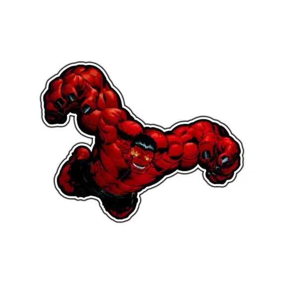 Red Hulk Comics Waterproof Sticker Phone Decal Water Bottle Stickers ...