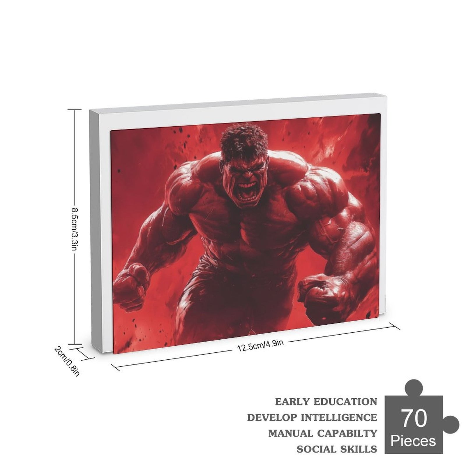 Red Hulk Jigsaw Puzzle 35/70/120/200/300/500/1000 Piece High Quality ...