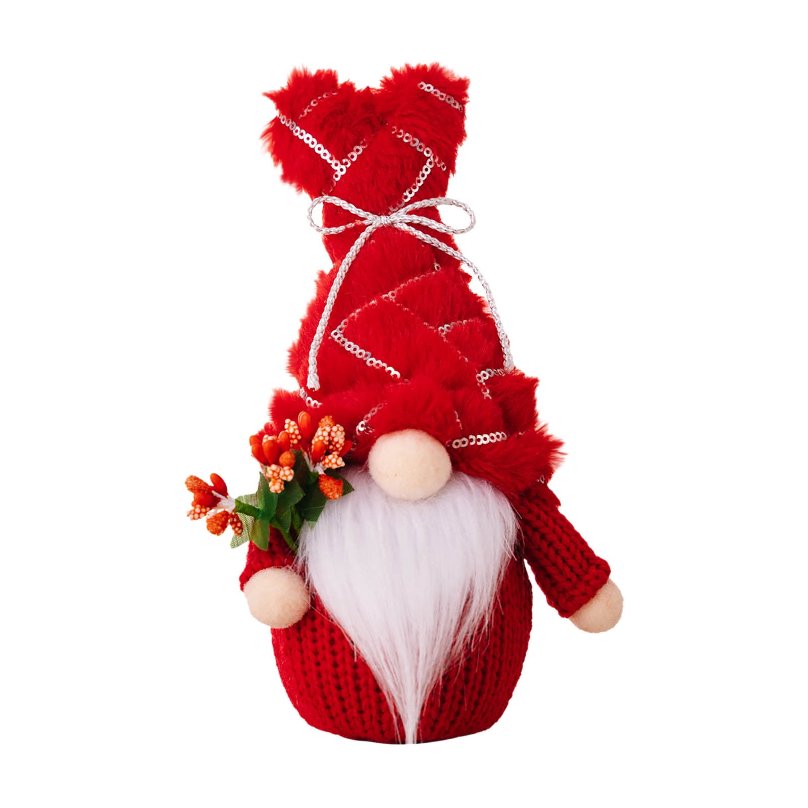 Red Illuminated Faceless Doll With Rudolf Theme For Valentine S Day Or ...