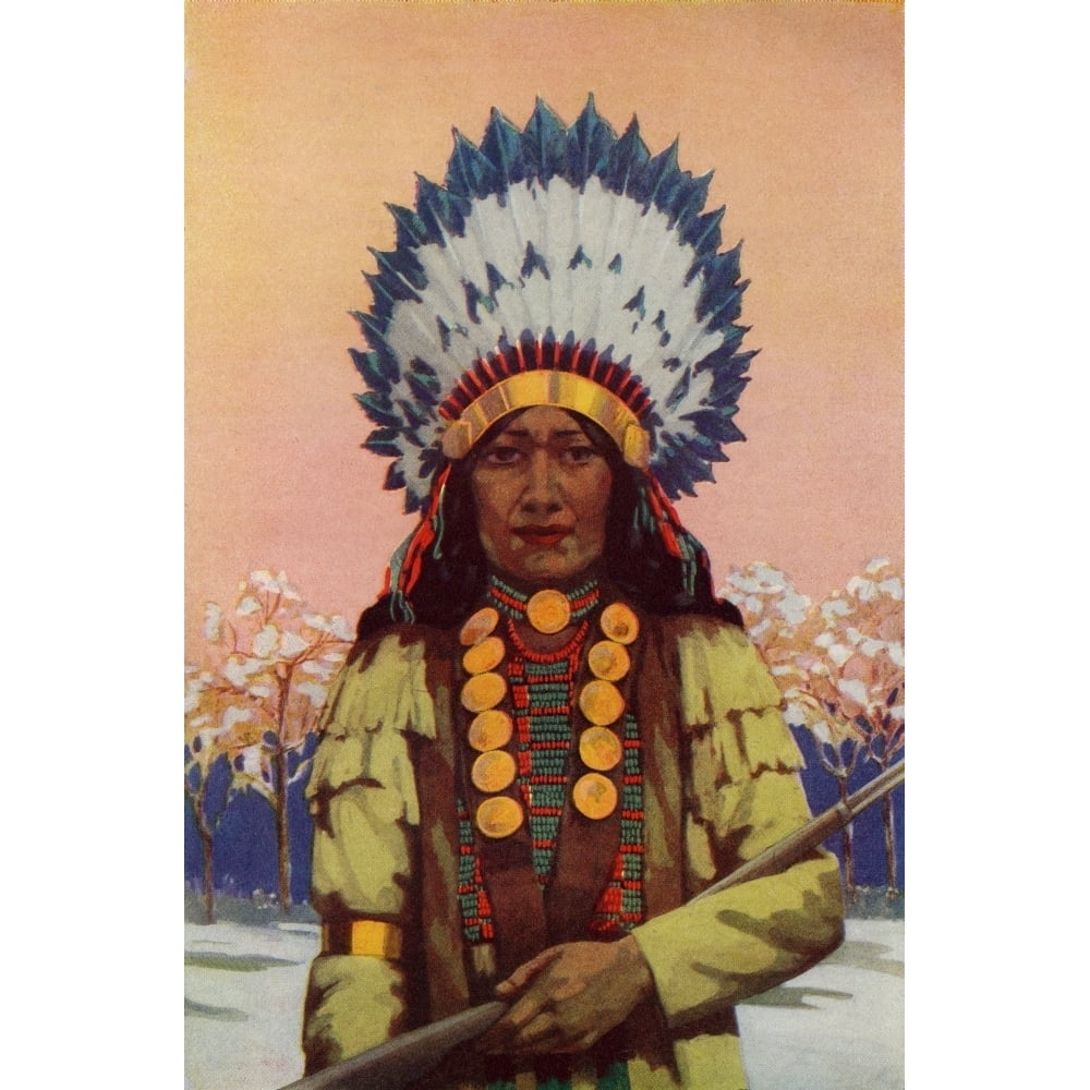 Red Indian Chief Poster Print By Mary Evans Picture Librarypeter and ...