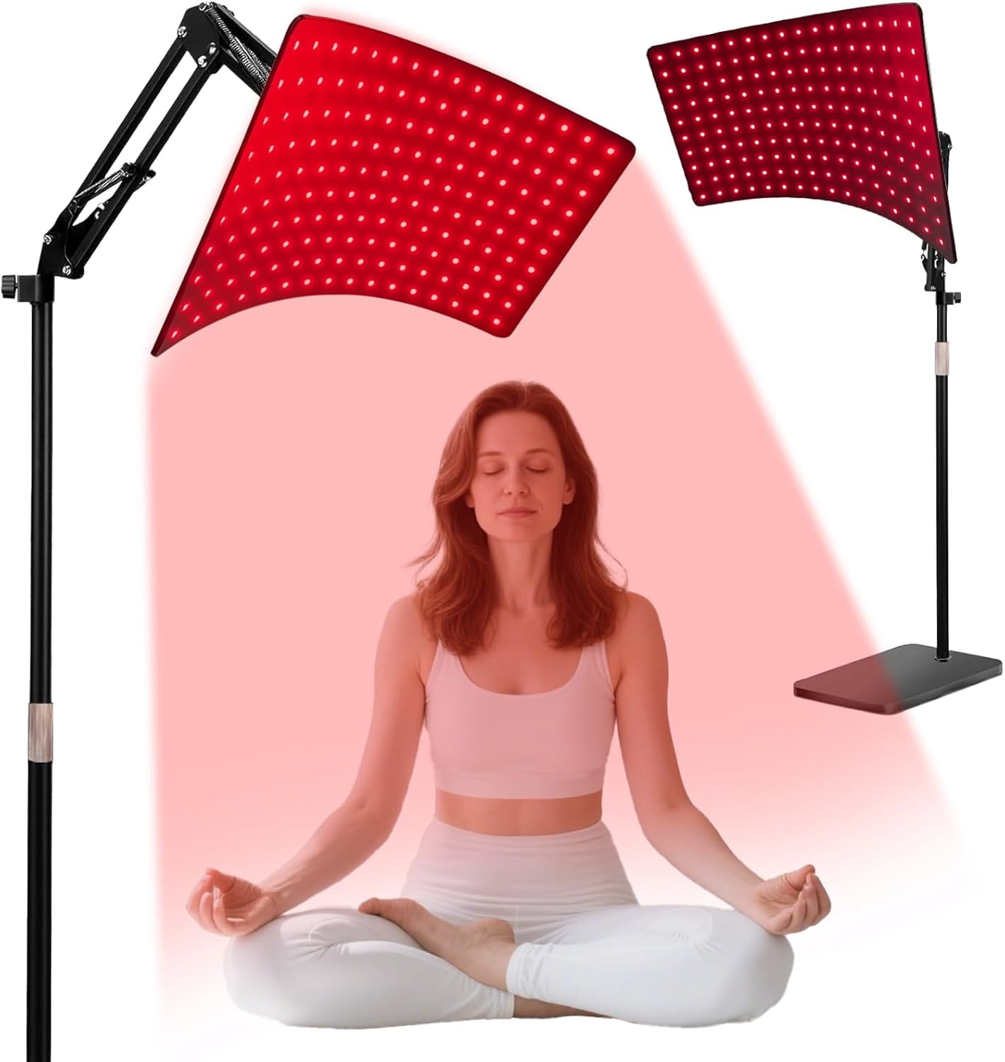 Red & Infrared Light Panel with Floor Stand, Fully Adjustable System ...