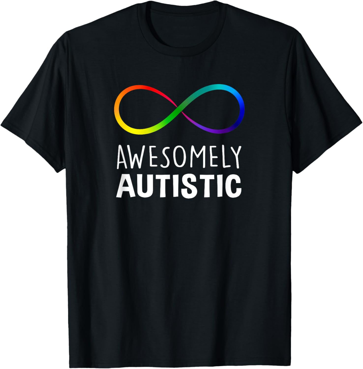 Red Instead Autism Awesomely Autistic Infinity T-Shirt - Walmart.com