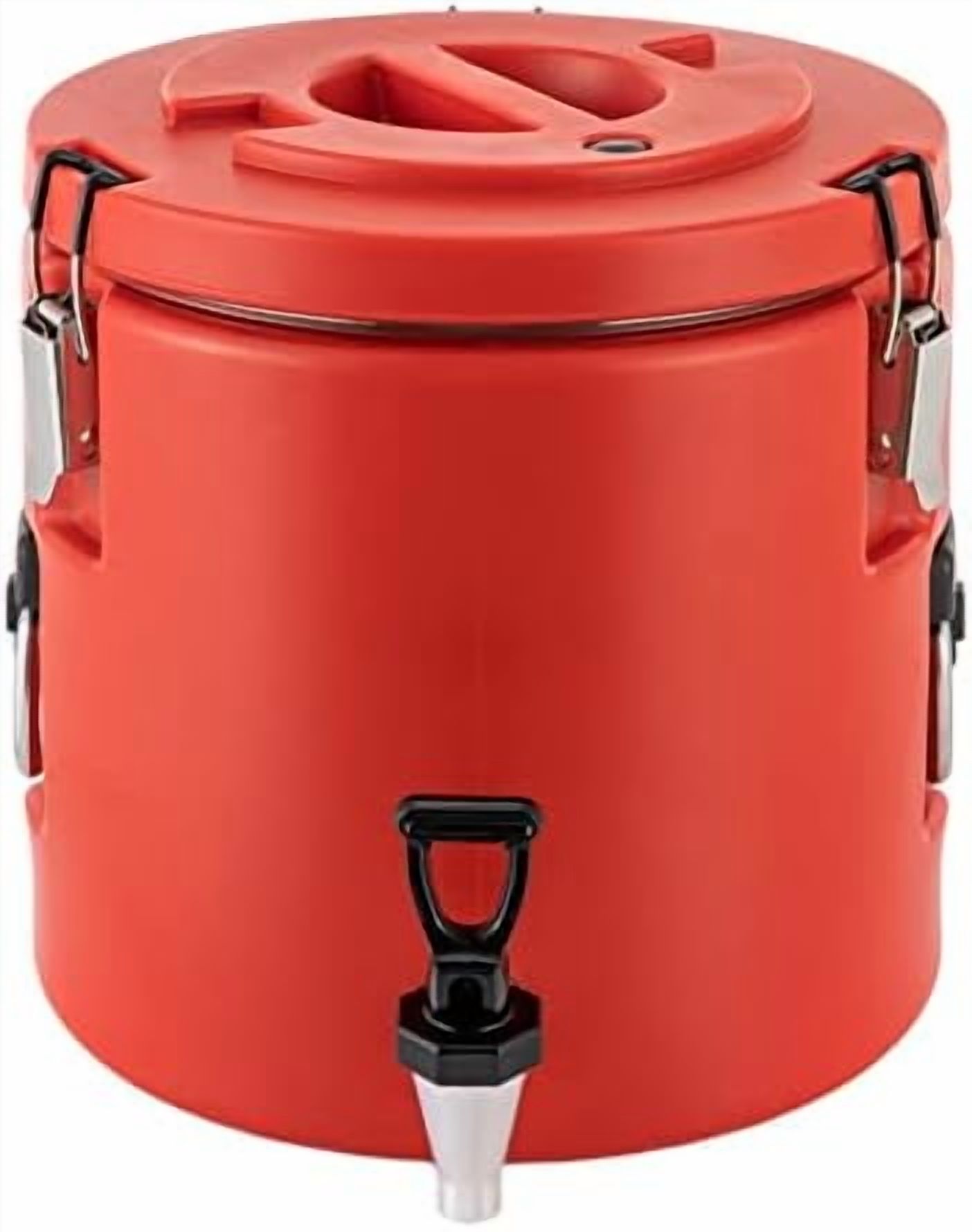 Red Insulated Beverage Dispenser, Insulated Thermal Hot and Cold ...