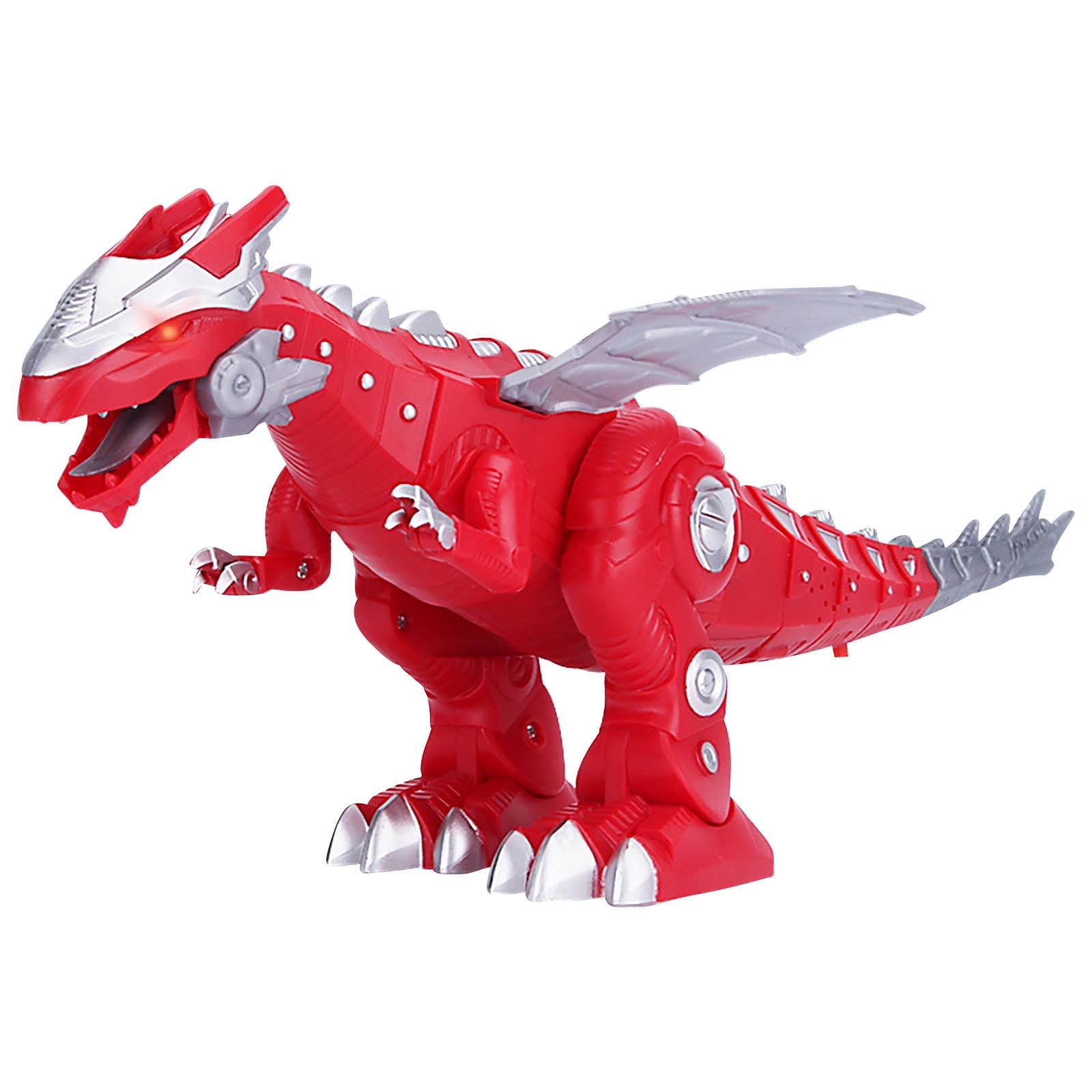 Red Intelligent Dinosaur Toy Red Electric T-Rex With Voice Light ...