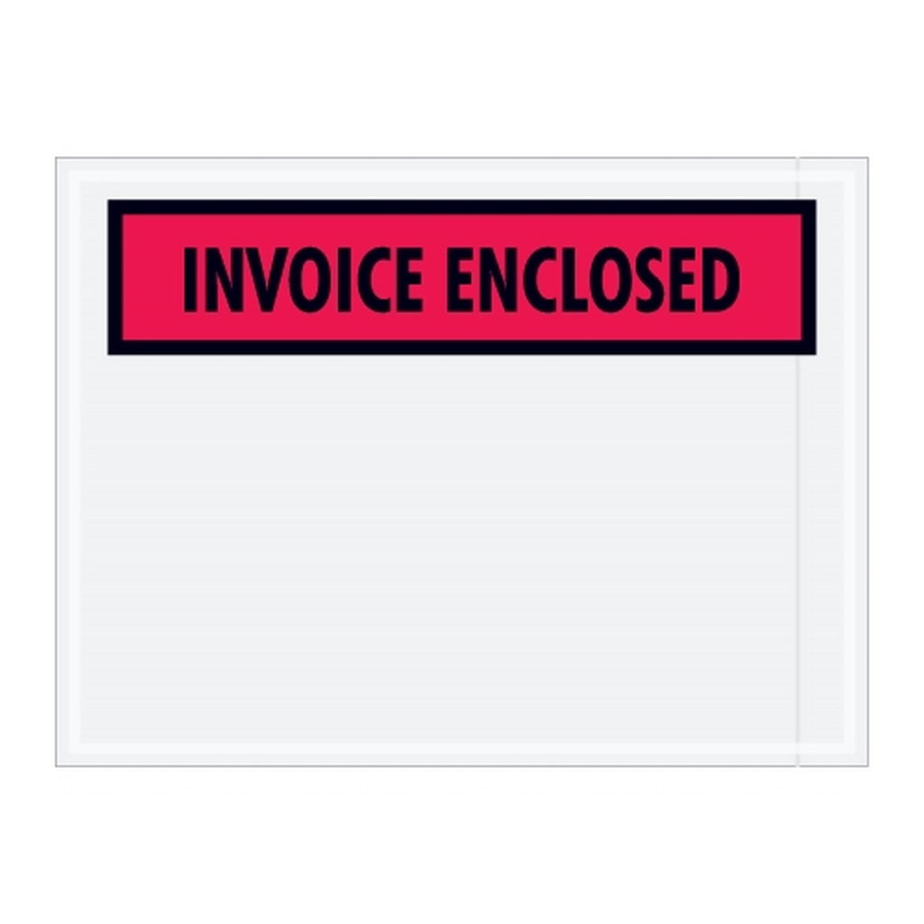 Red "Invoice Enclosed" Envelopes 4 1/2" X 6" (1000 Case) - Walmart.com