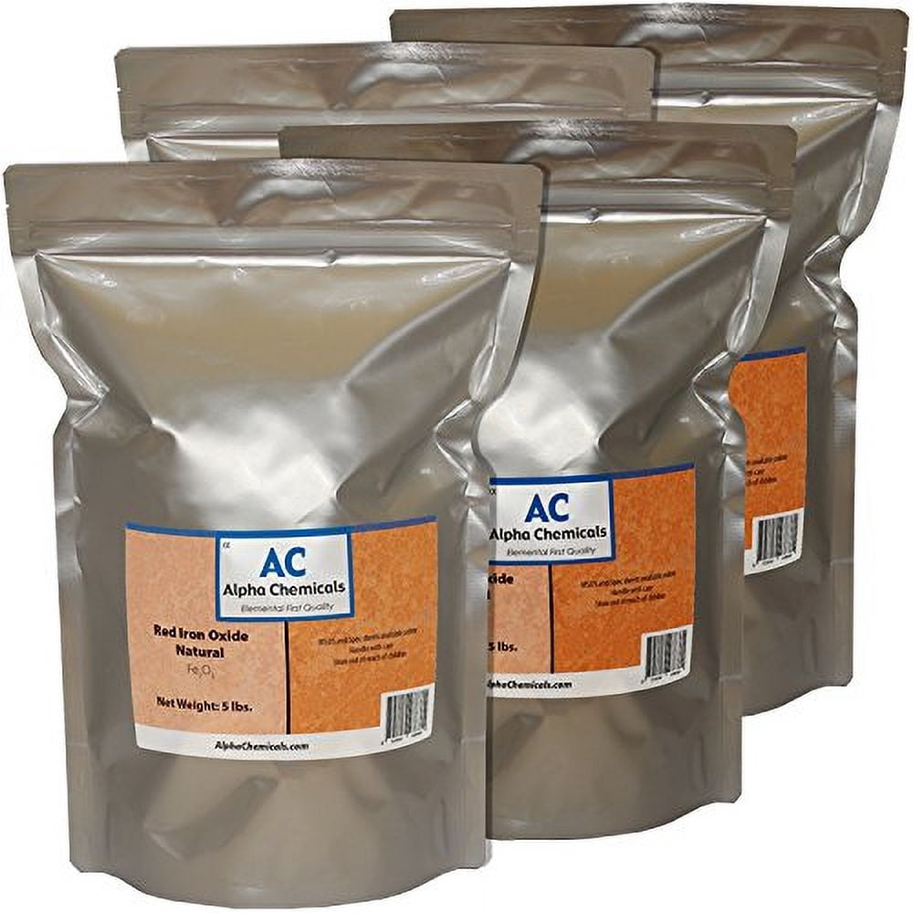 Red Iron Oxide - Fe2O3 - Natural - 20 Pounds - Walmart.com