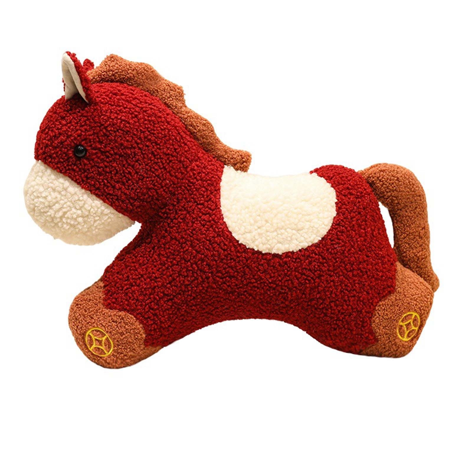 Red Irregular Shaped Horse Pillow Soft Cushion Sofa Living Room Car ...
