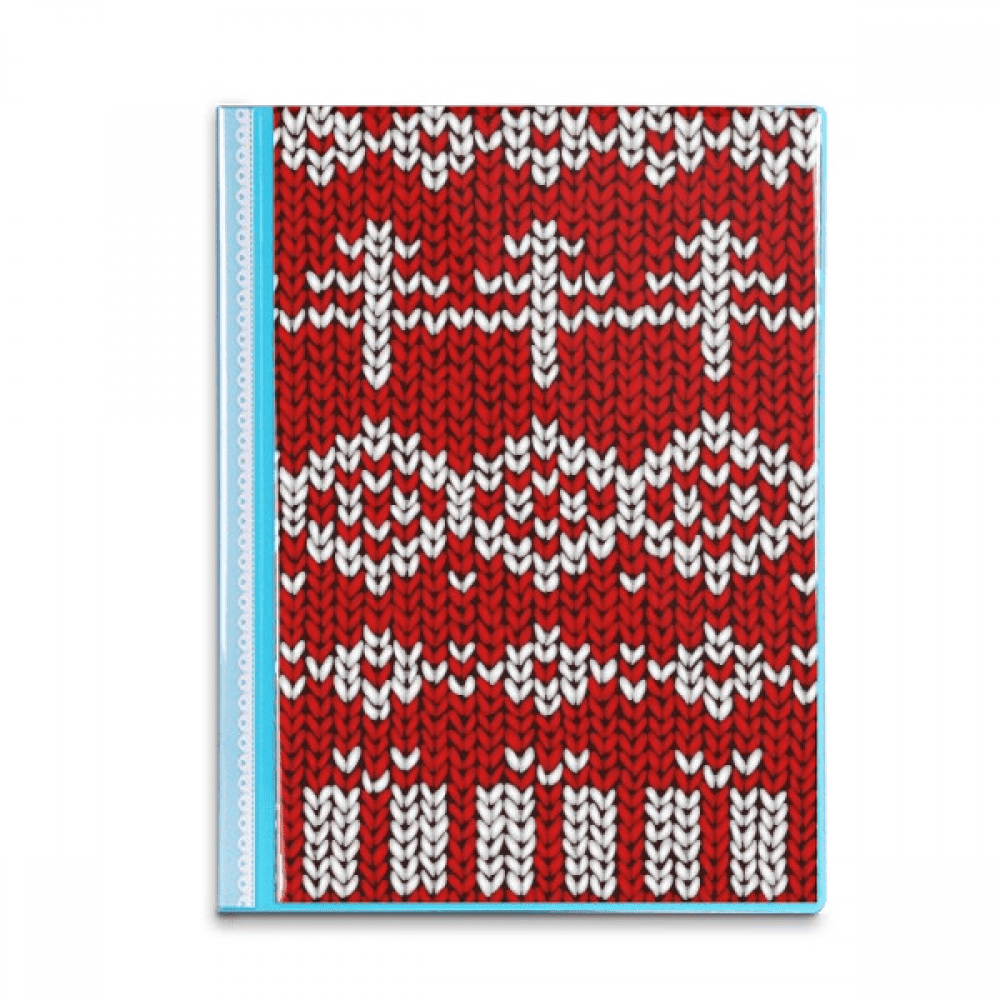 Red Irregular Vertical Grain Knit Pattern Book Sheet Protectors ...