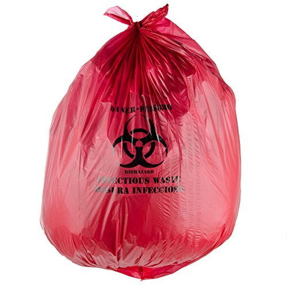 Red Isolation Infectious Waste Bag/Biohazard Bag High Density 17 ...
