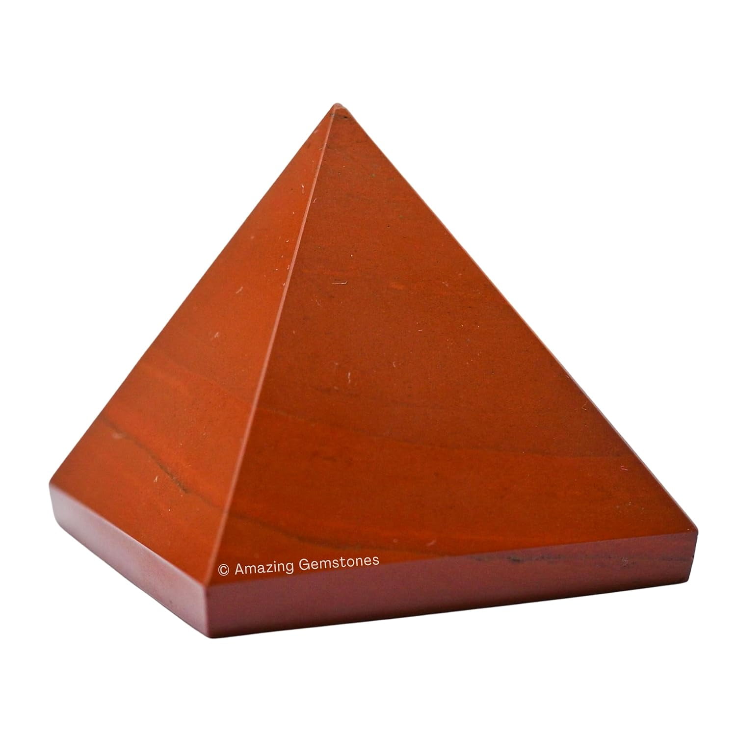 Red Jasper Pyramid Crystal Healing Stones - 1.5" Pyramid - Walmart.com