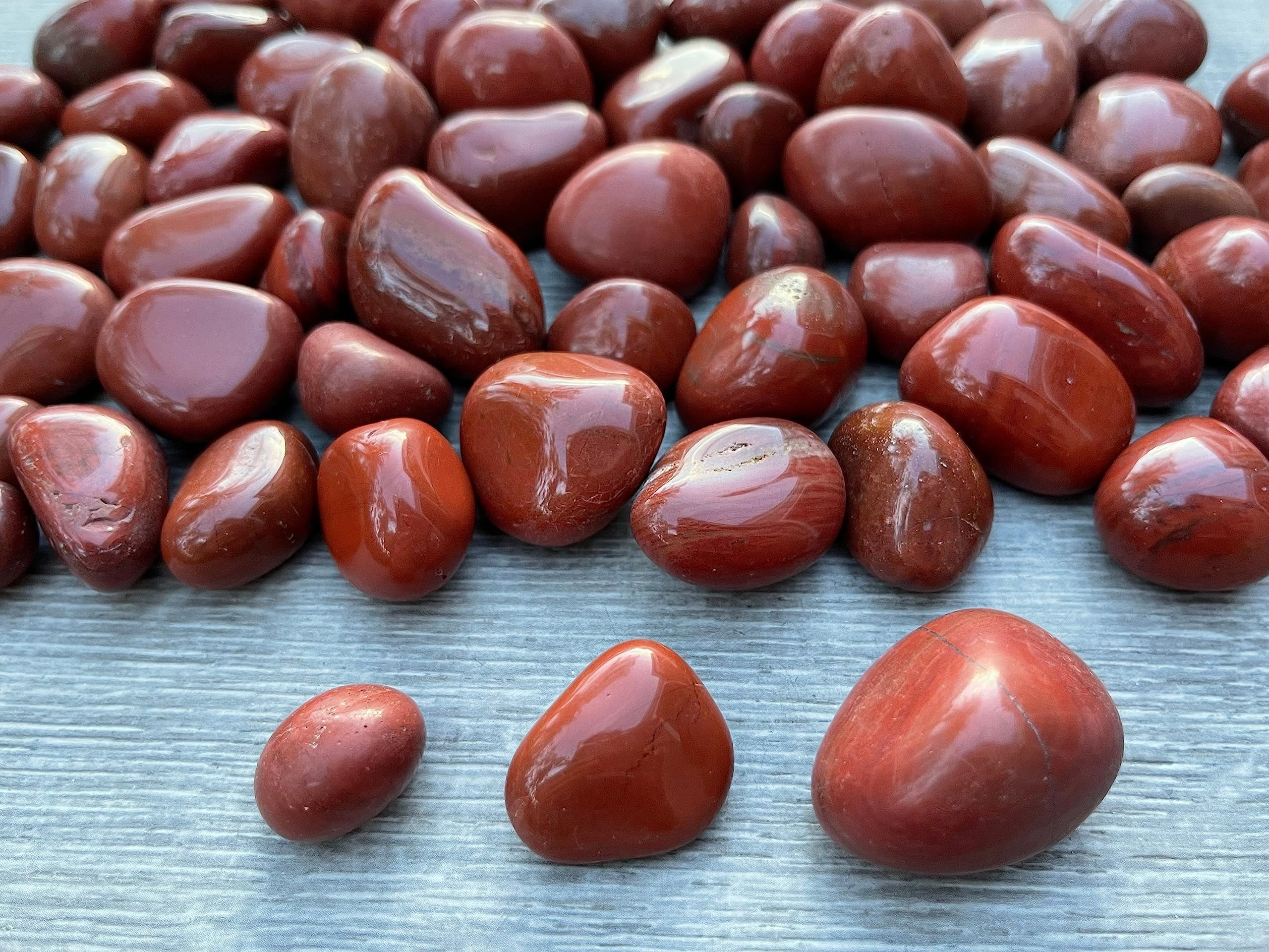 Red Jasper Tumbled Stones, Polished Red Jasper Gemstone, Red Jasper ...