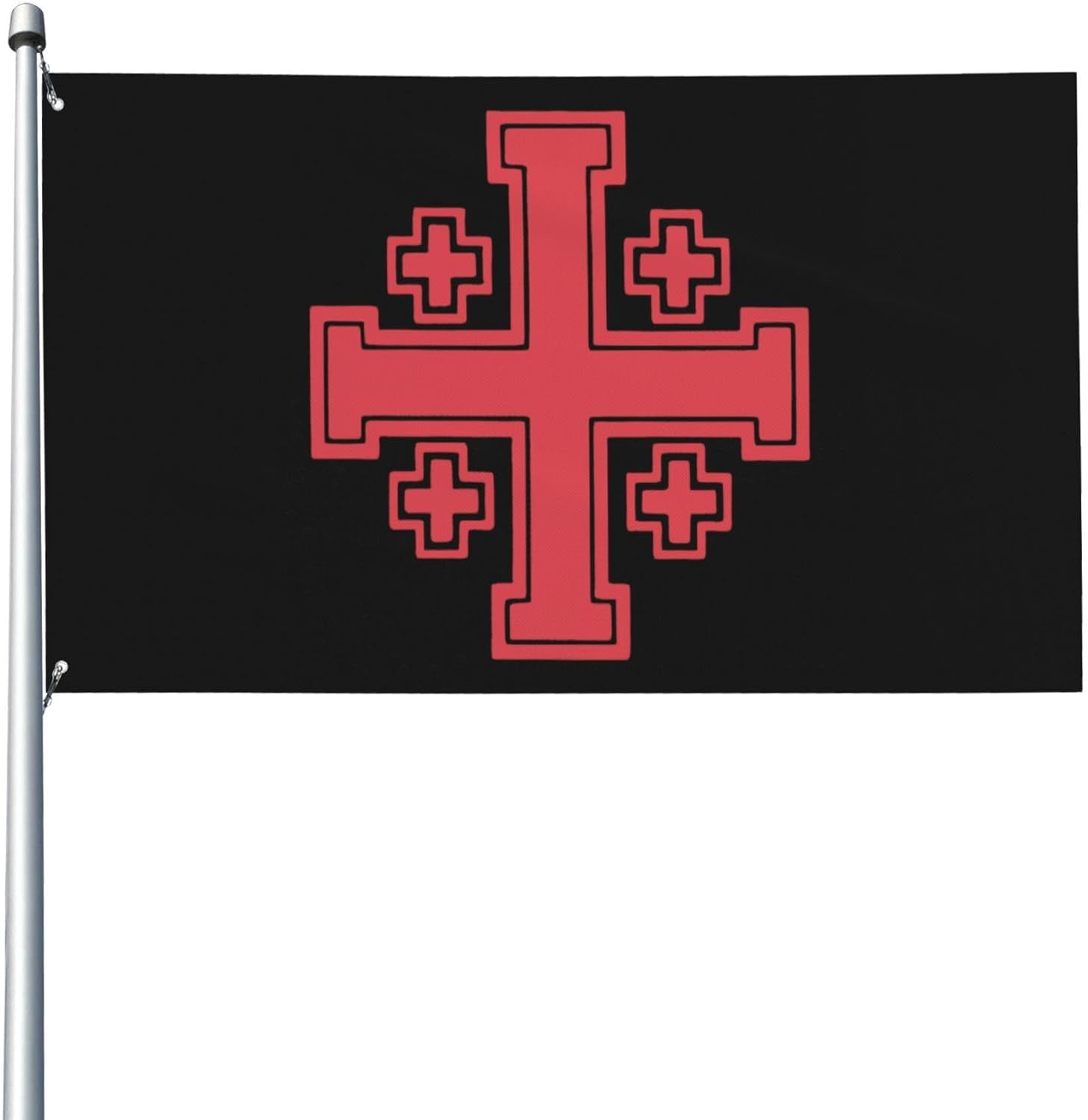 Red Jerusalem Crusaders Cross Flags Garden Home Flag House Flags For ...