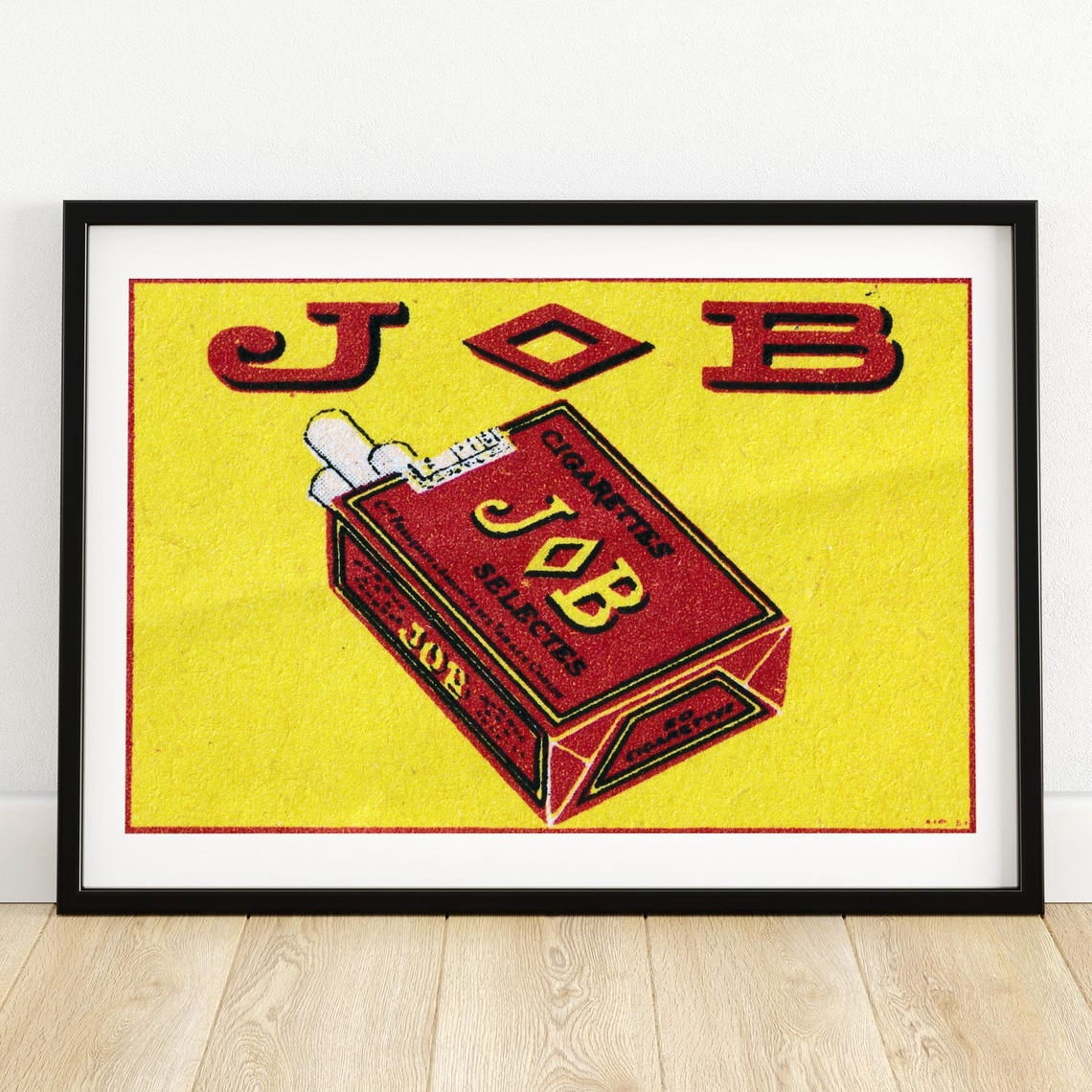 Red Job Cigarettes - Matchbox Print - Aesthetic Wall Art - Vintage ...