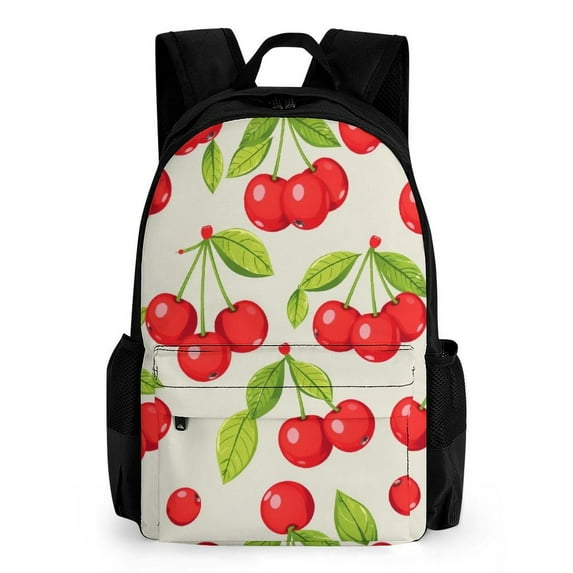 Red Juicy Cherries Backpack Waterproof Camping Travel Riding Climbing ...