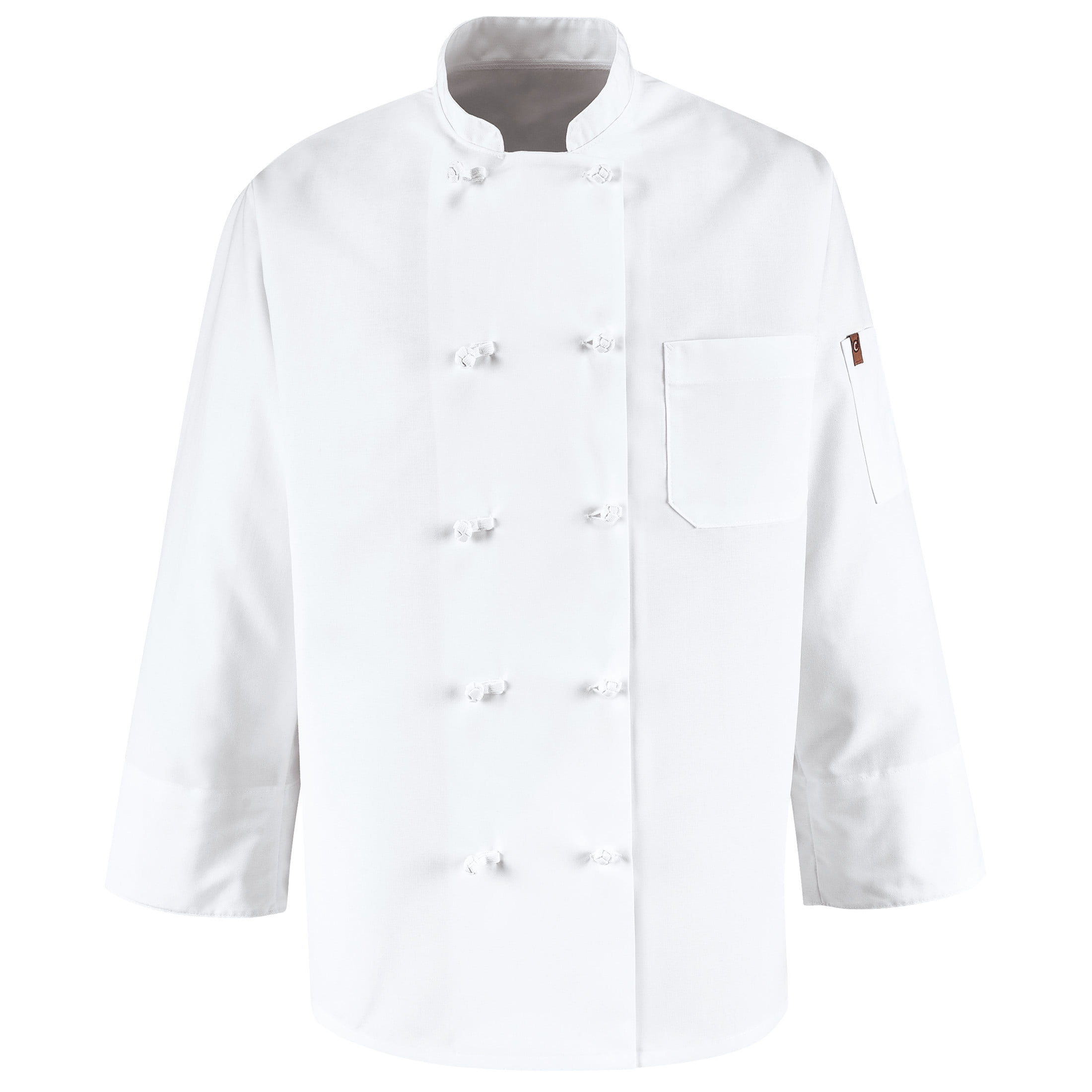Red Kap Eight Knot Button Chef Coat - Walmart.com