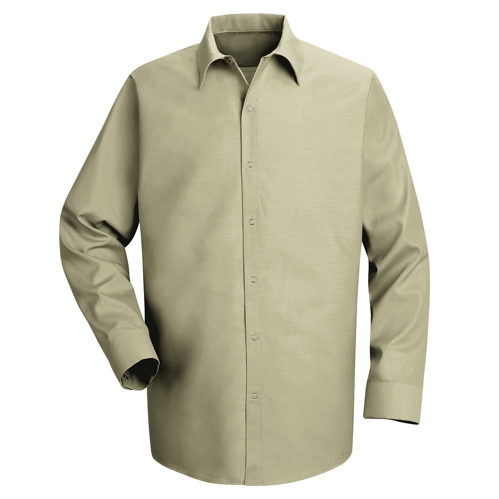 Red Kap Men's Long Sleeve Specialized Pocketless Work Shirt - Walmart.com