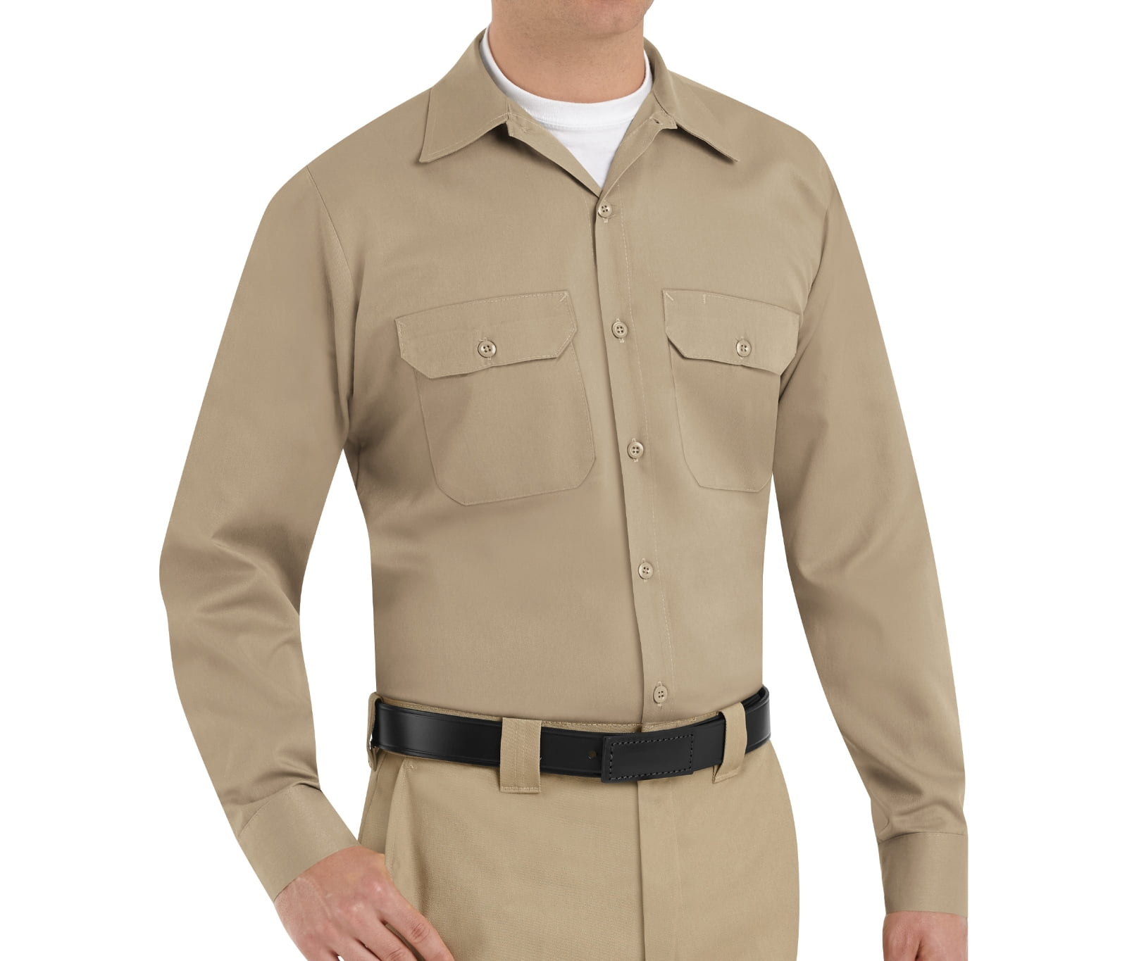 Red Kap Men's Long Sleeve Utility Uniform Shirt - Walmart.com