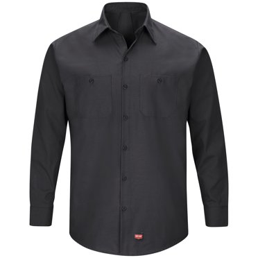 Red Kap Men's Long Sleeve Performance Tech Shirt - Walmart.com