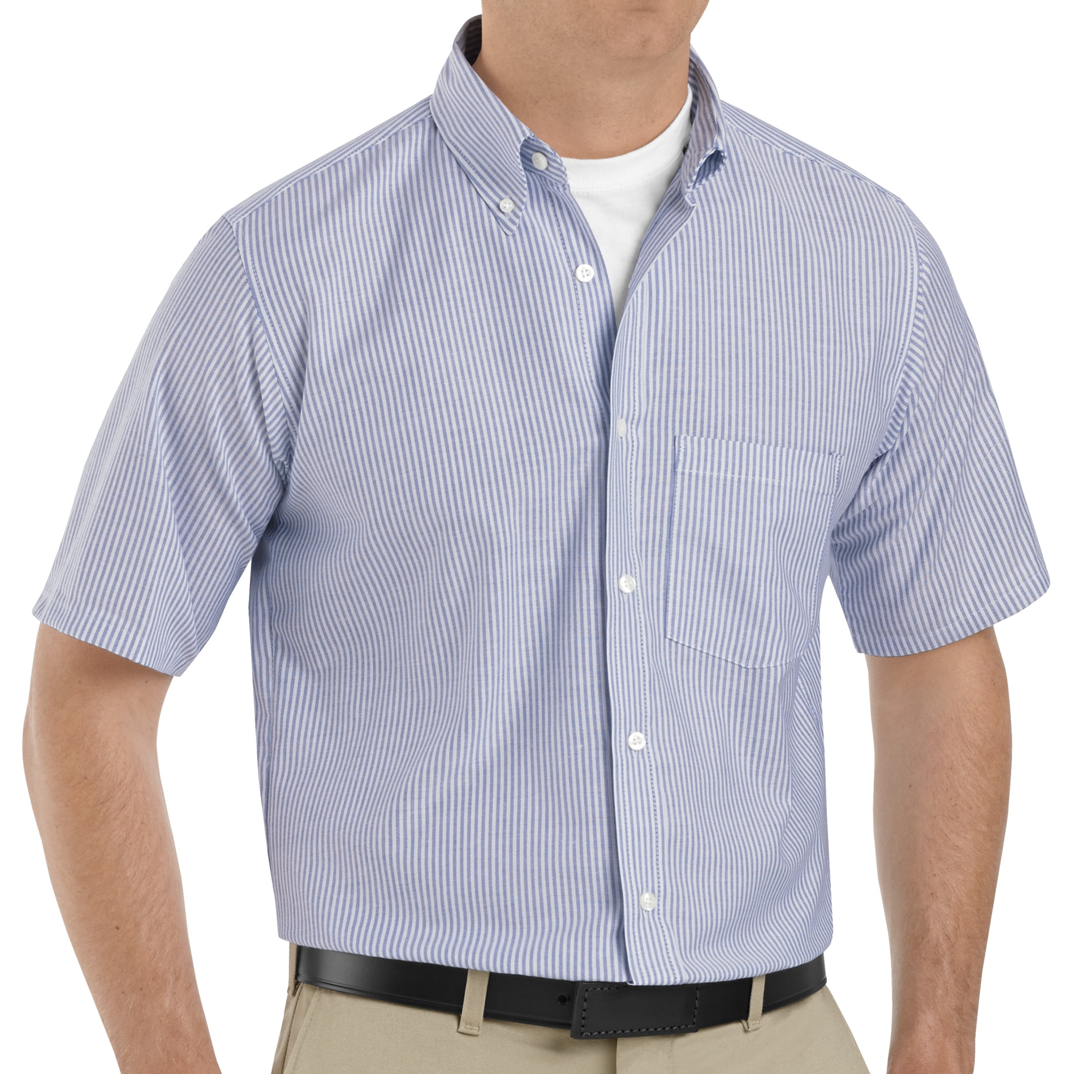 Red Kap Men's Short Sleeve Executive Oxford Dress Shirt - Walmart.com