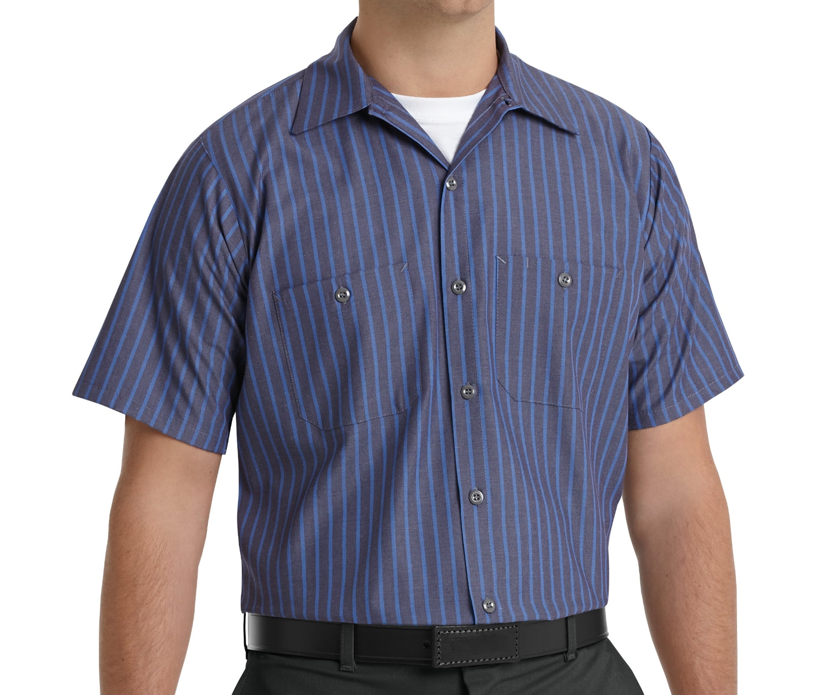 Red Kap Men's Short Sleeve Industrial Work Shirt - Walmart.com
