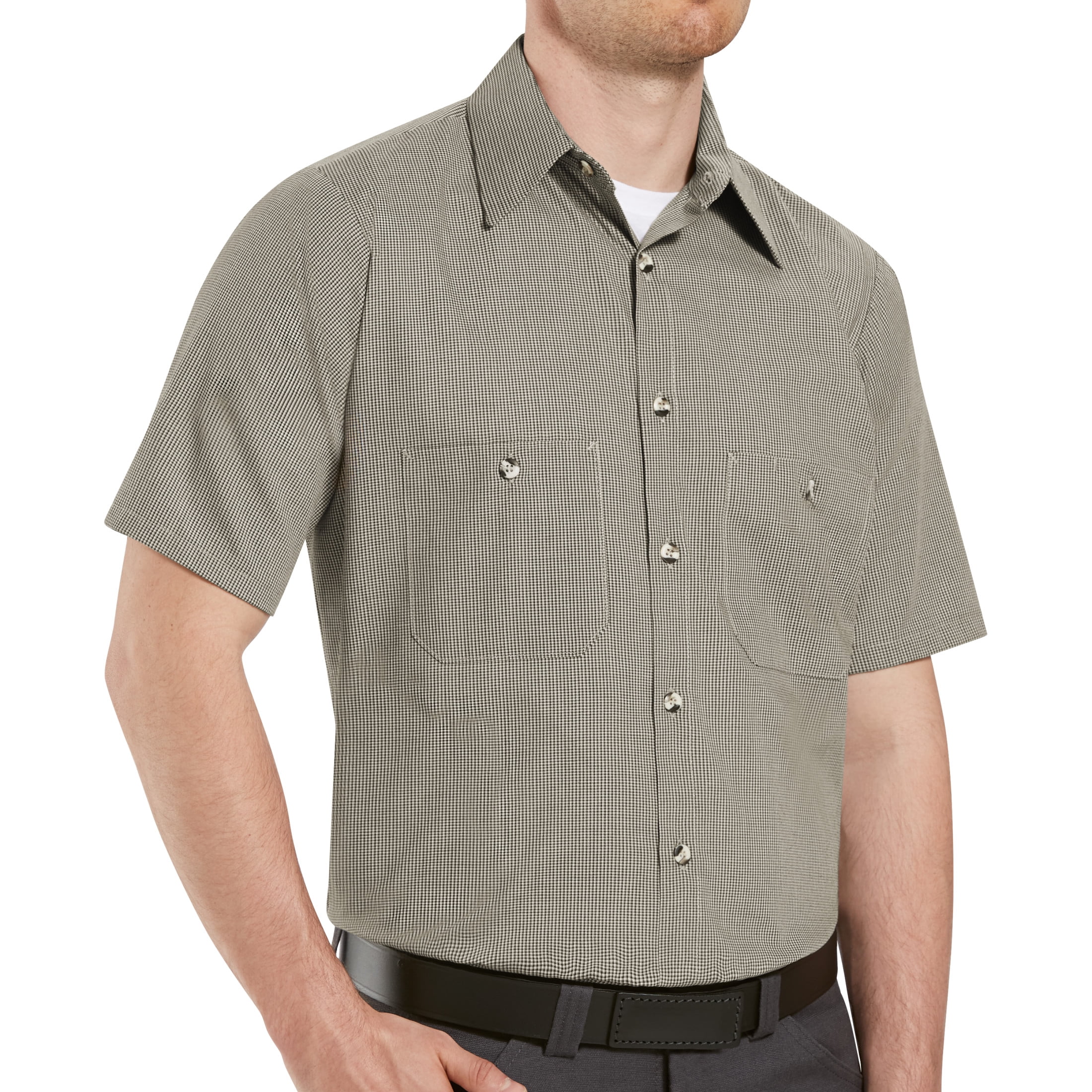 Red Kap Men's Short Sleeve Industrial Work Shirt - Walmart.com
