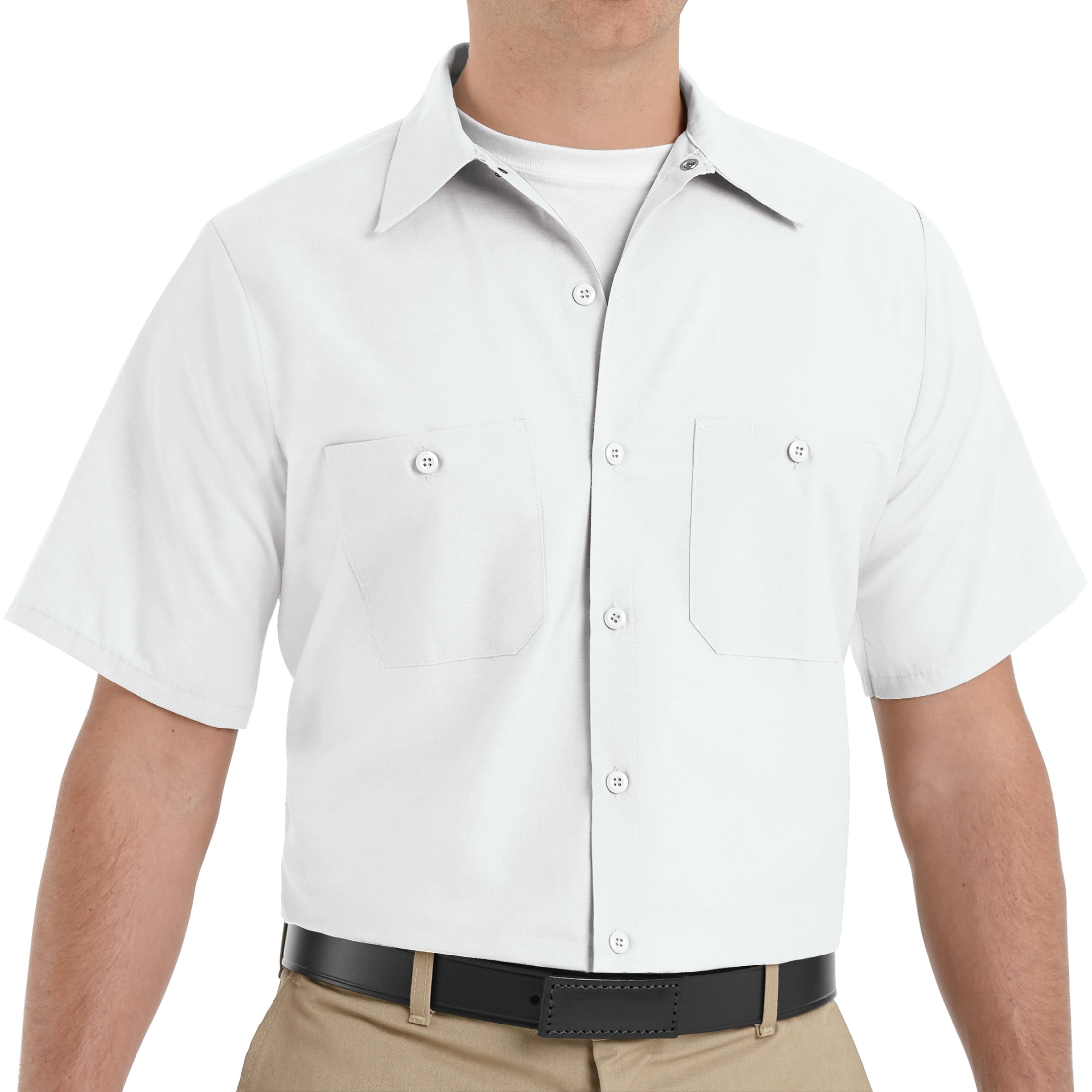 Red Kap Men's Short Sleeve Industrial Work Shirt - Walmart.com