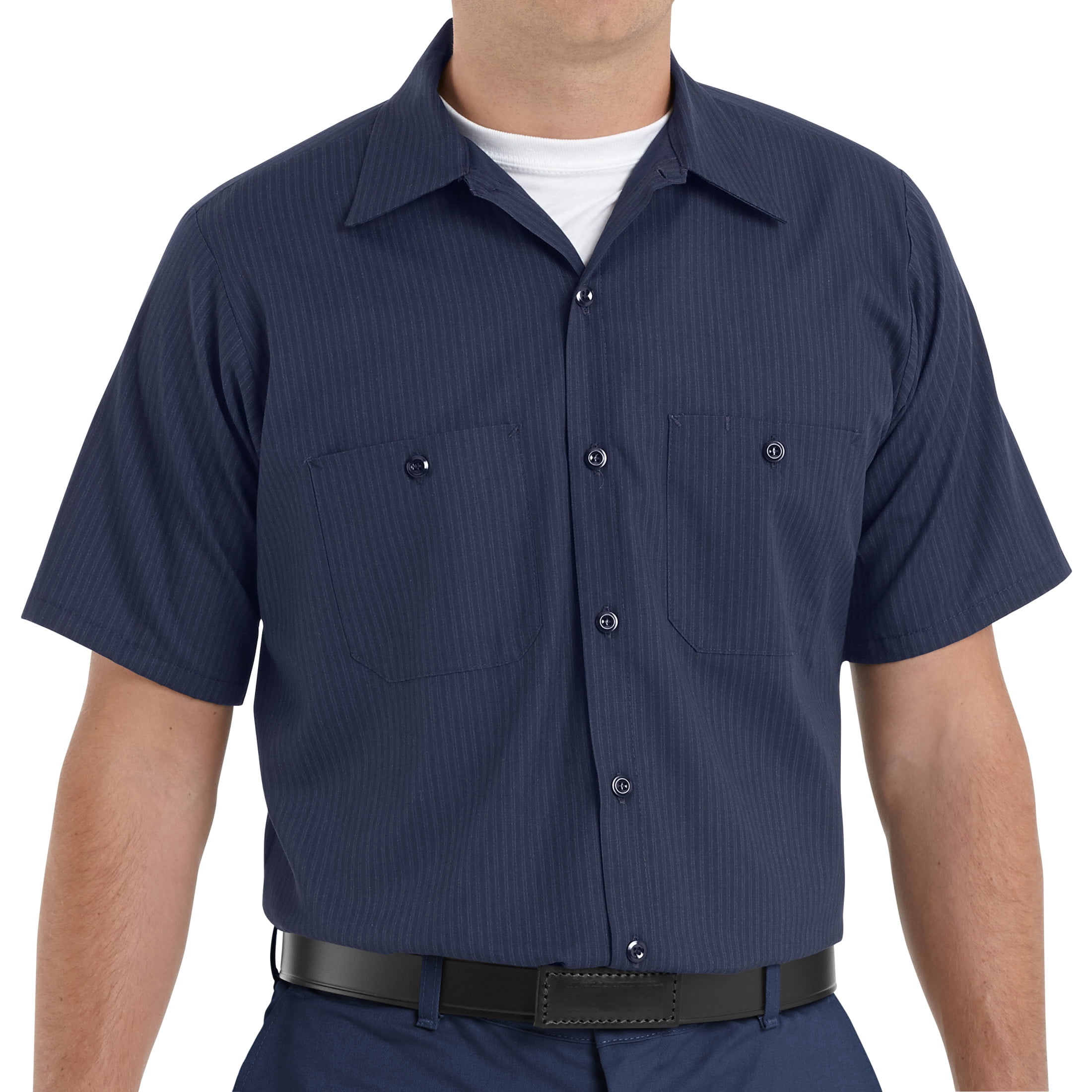 Red Kap Men's Short Sleeve Industrial Work Shirt - Walmart.com