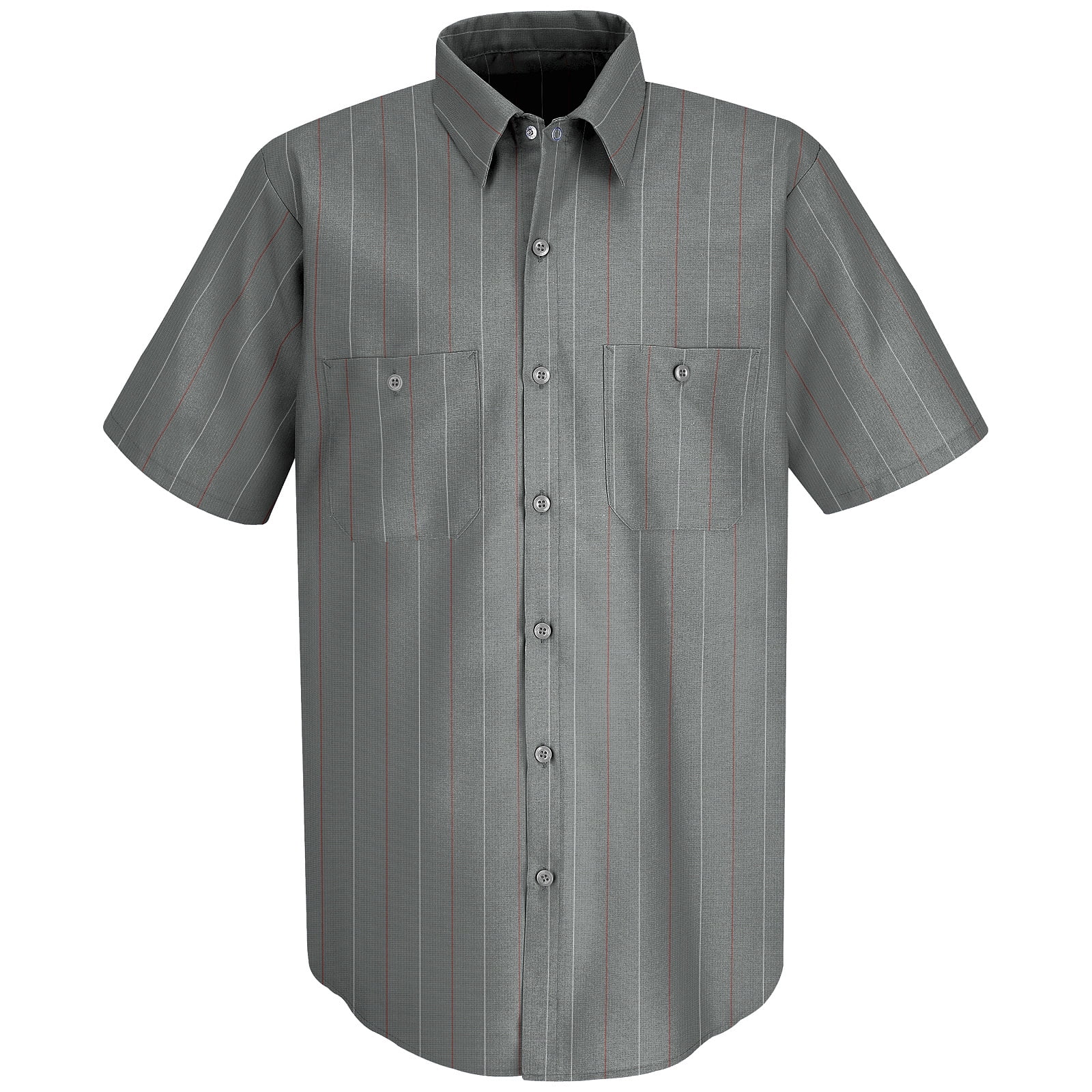 Red Kap Men's Short Sleeve Industrial Work Shirt - Walmart.com