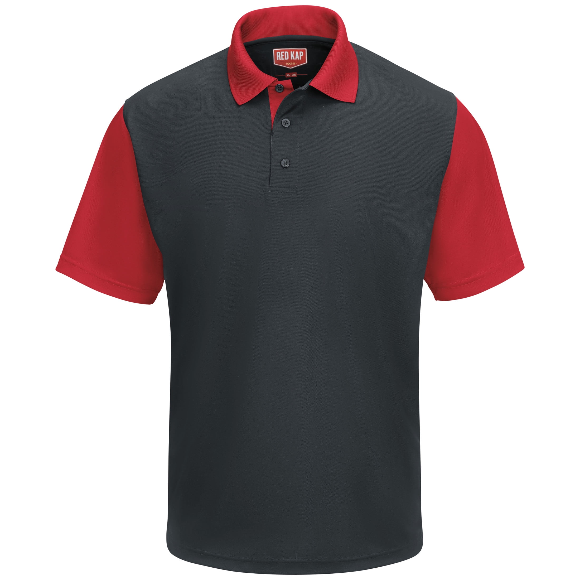 Red Kap Men's Short Sleeve Performance Knit Color Block Polo - Walmart.com