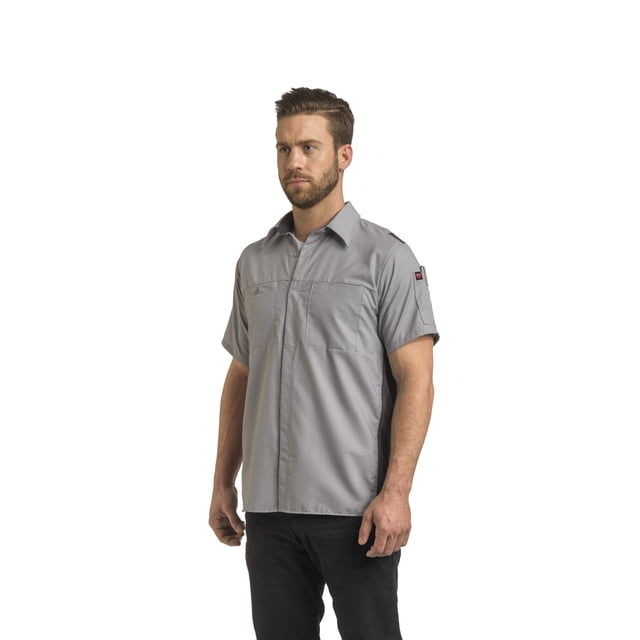 Red Kap Men's Short Sleeve Performance Plus Shop Shirt with OilBlok ...