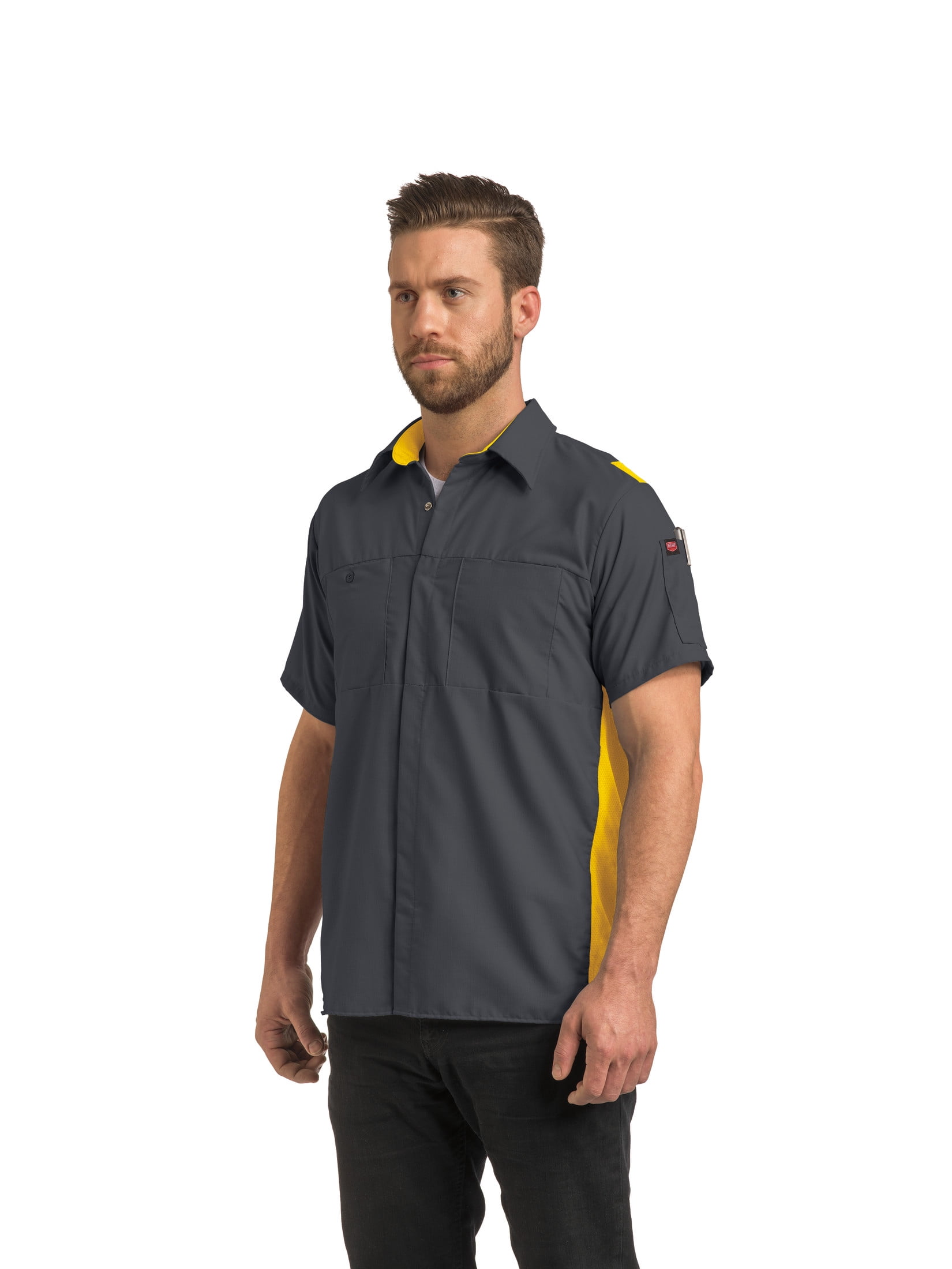 Red Kap Men's Short Sleeve Performance Plus Shop Shirt with OilBlok ...