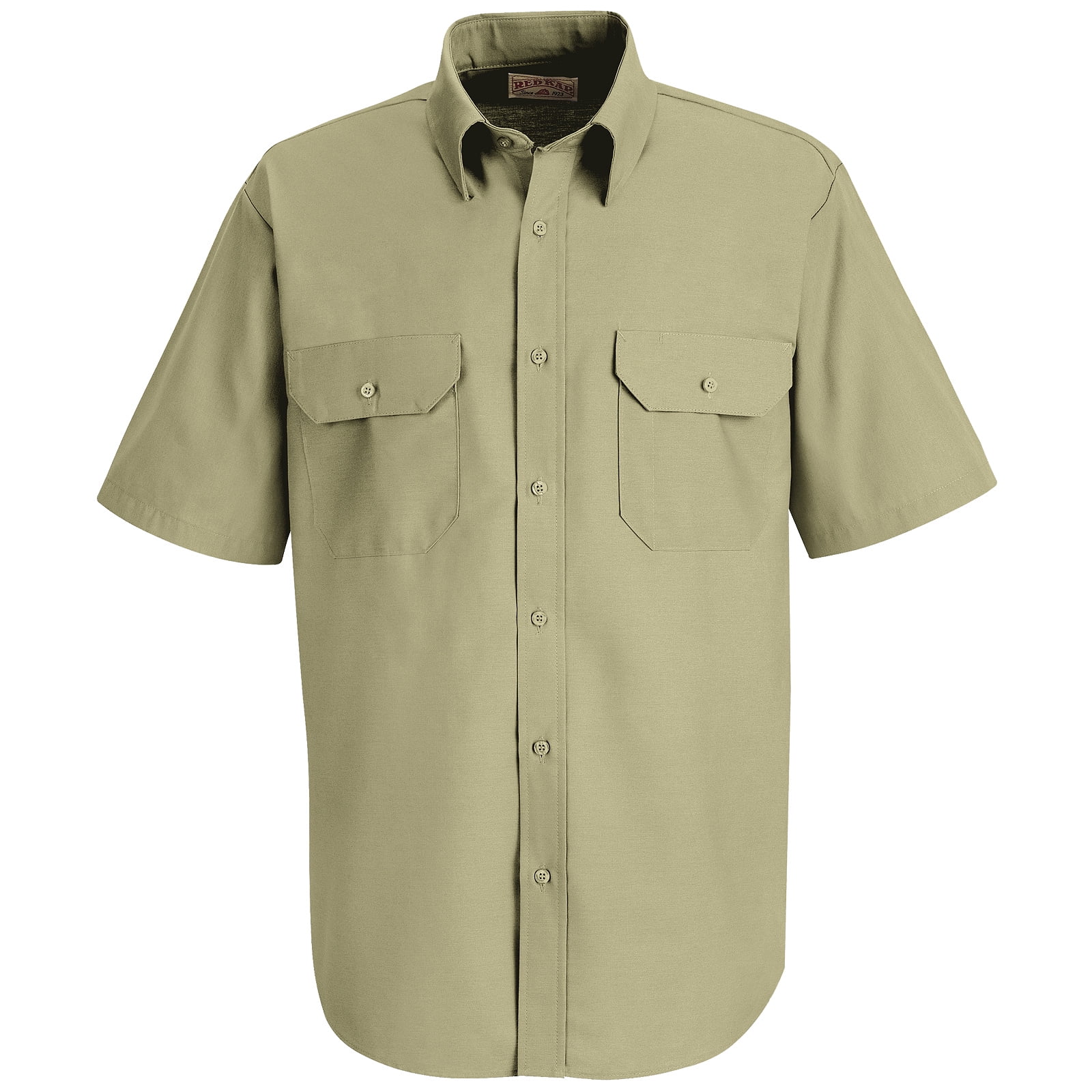 Red Kap® Men's Short Sleeve Solid Dress Uniform Shirt - Walmart.com