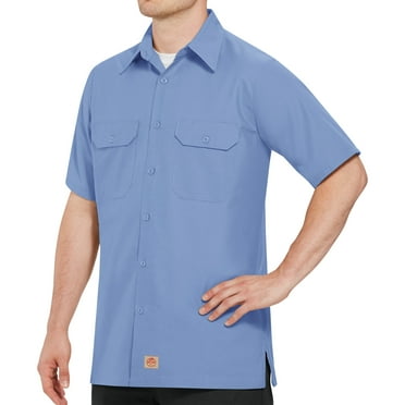Red Kap Men's Short Sleeve Deluxe Uniform Shirt - Walmart.com