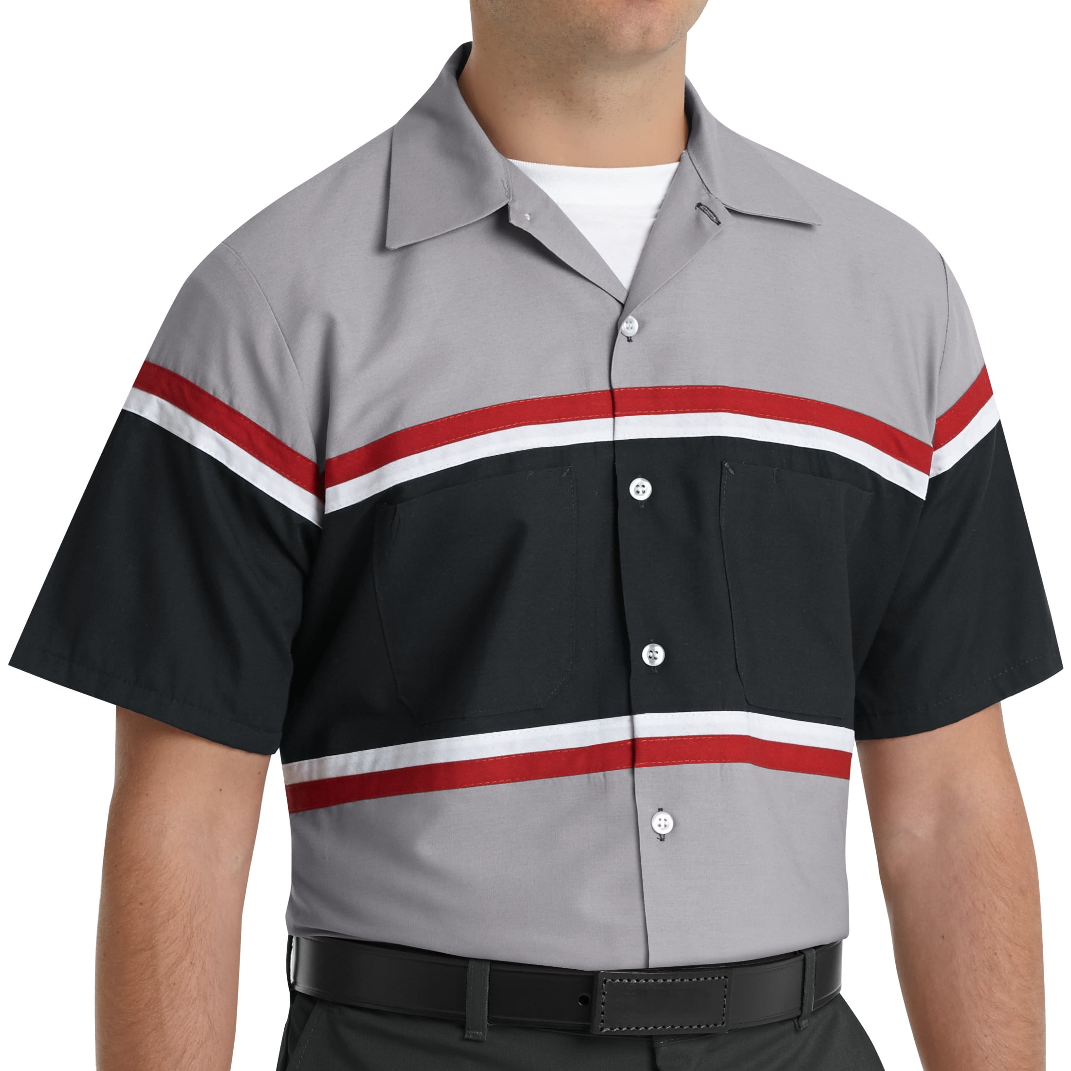 Red Kap Men's Short Sleeve Technician Shirt - Walmart.com