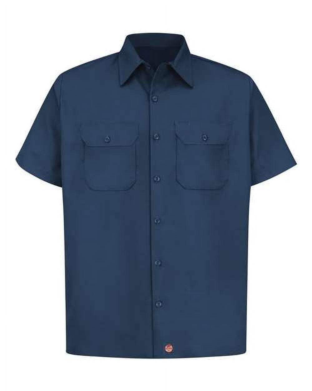 Red Kap Men's Short Sleeve Utility Uniform Shirt - Walmart.com