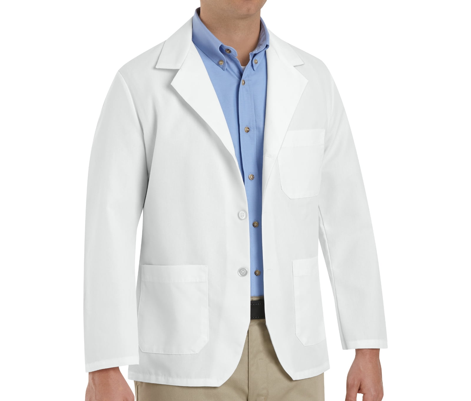 Red Kap Men's Three Button Lapel Counter Coat - Walmart.com
