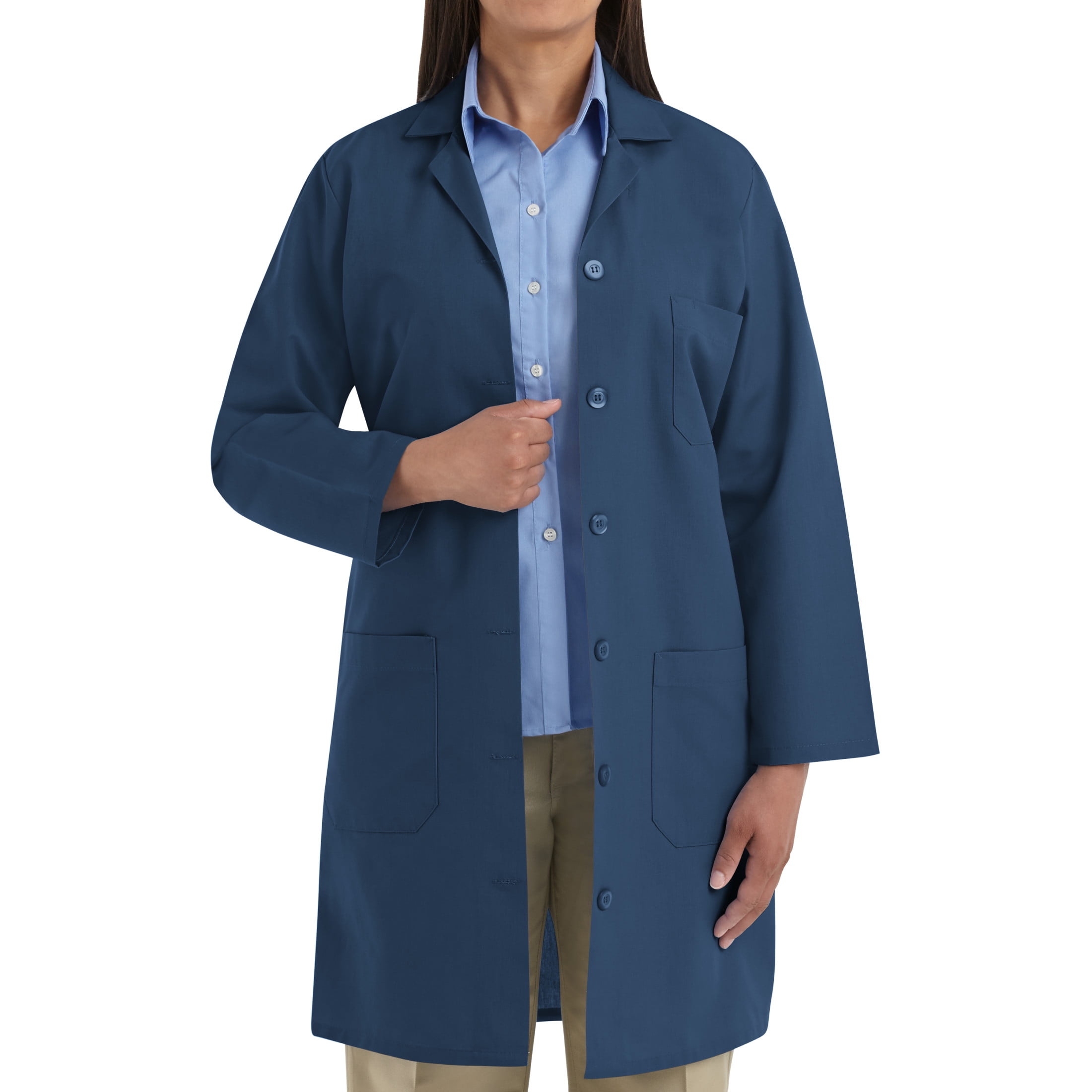 Red Kap Women's Lab Coat with Button Closure - Walmart.com