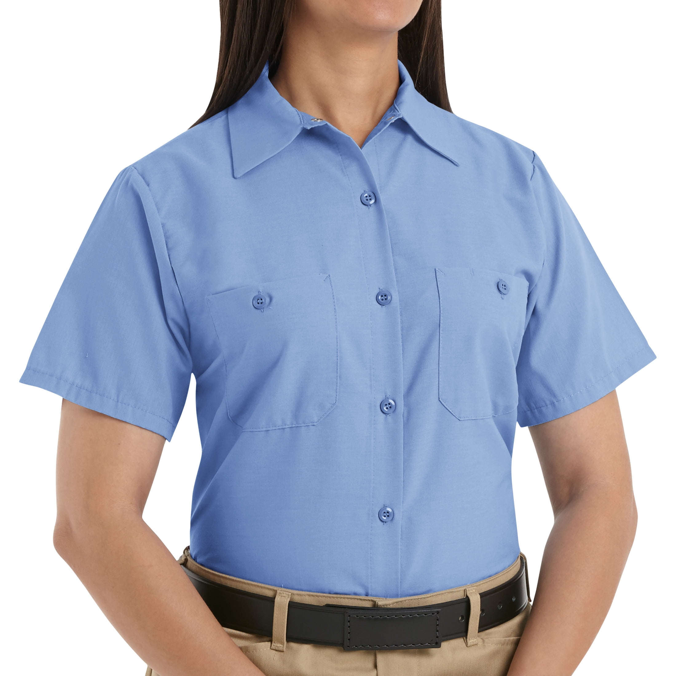 Red Kap Women's Short Sleeve Industrial Work Shirt - Walmart.com