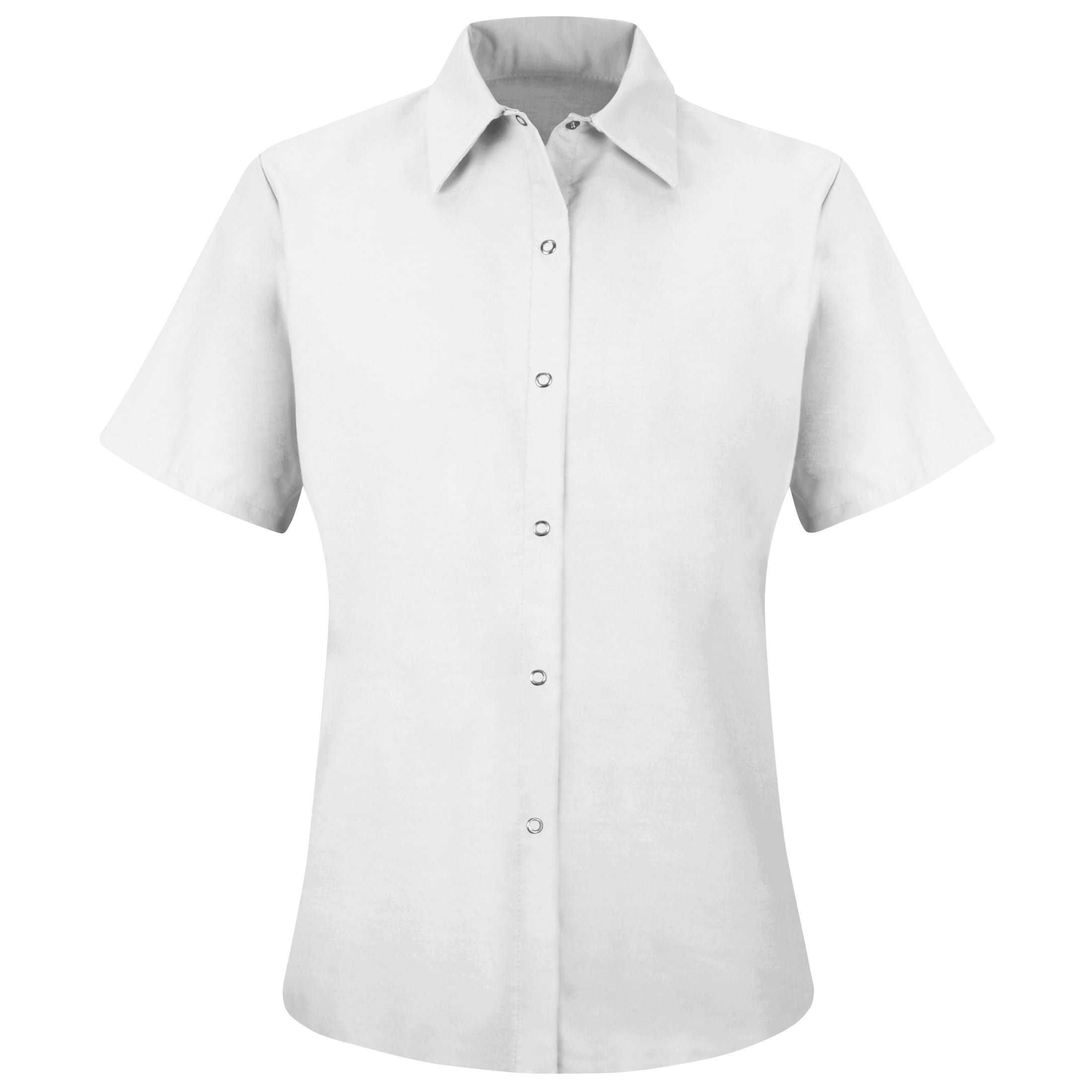 Red Kap Women's Short Sleeve Specialized Pocketless Work Shirt ...