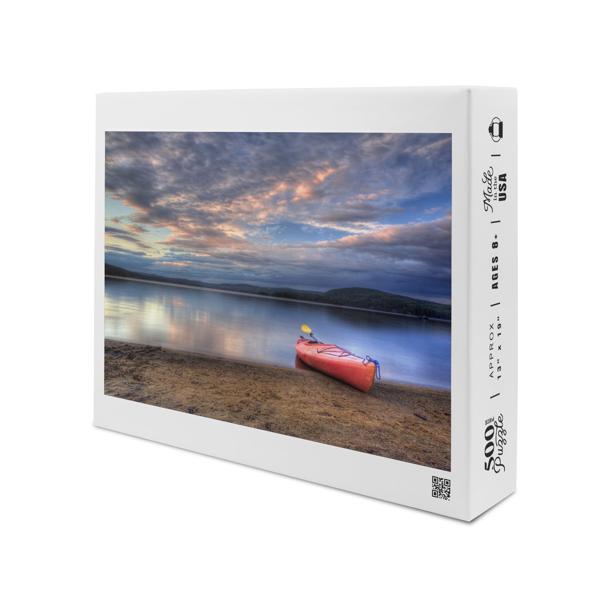 Red Kayak on Beach (19x27 inches, Premium 500 Piece Jigsaw Puzzle for ...