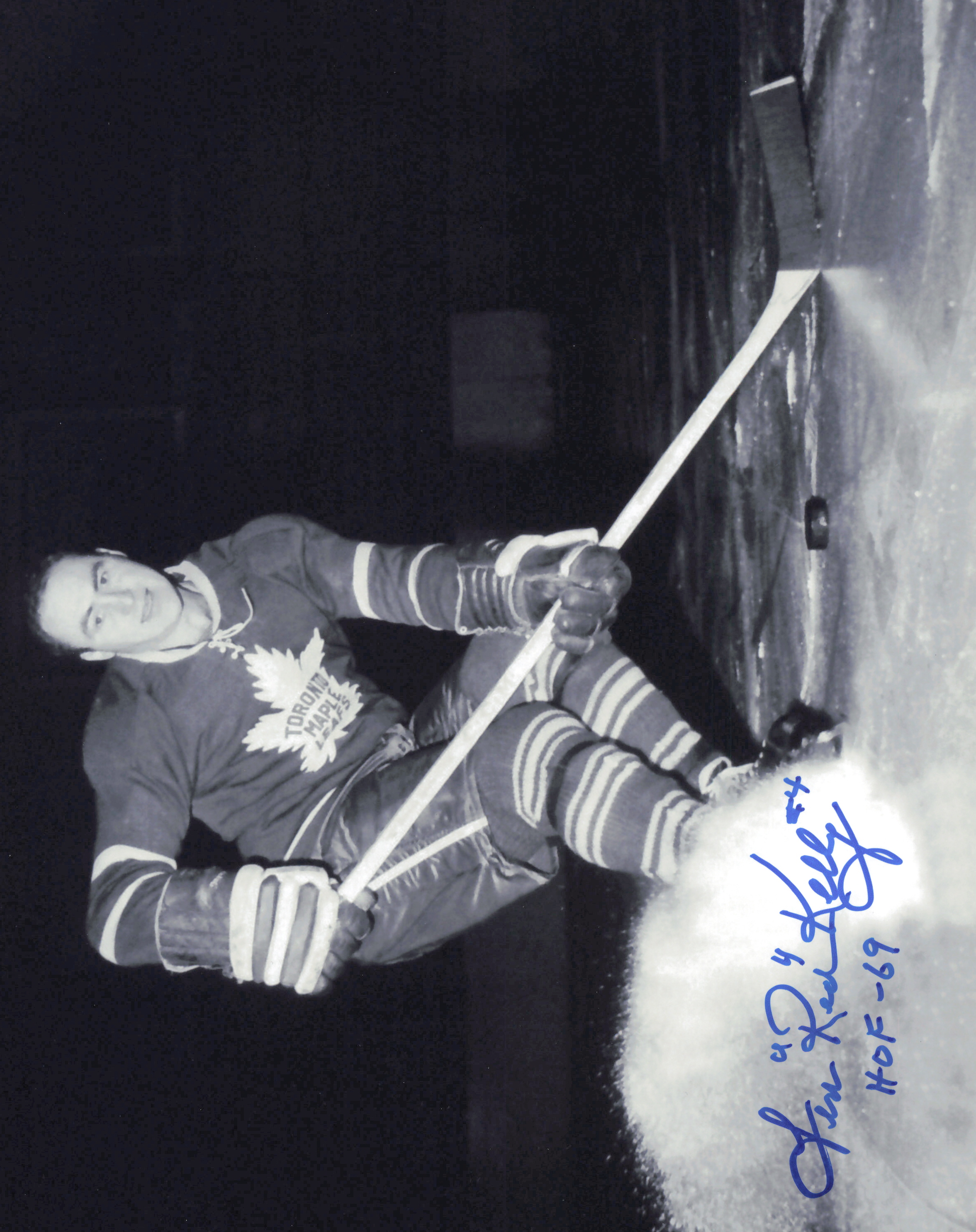 Red Kelly Autographed 8x10 Photo Toronto Maple Leafs "HOF 69" SKU ...