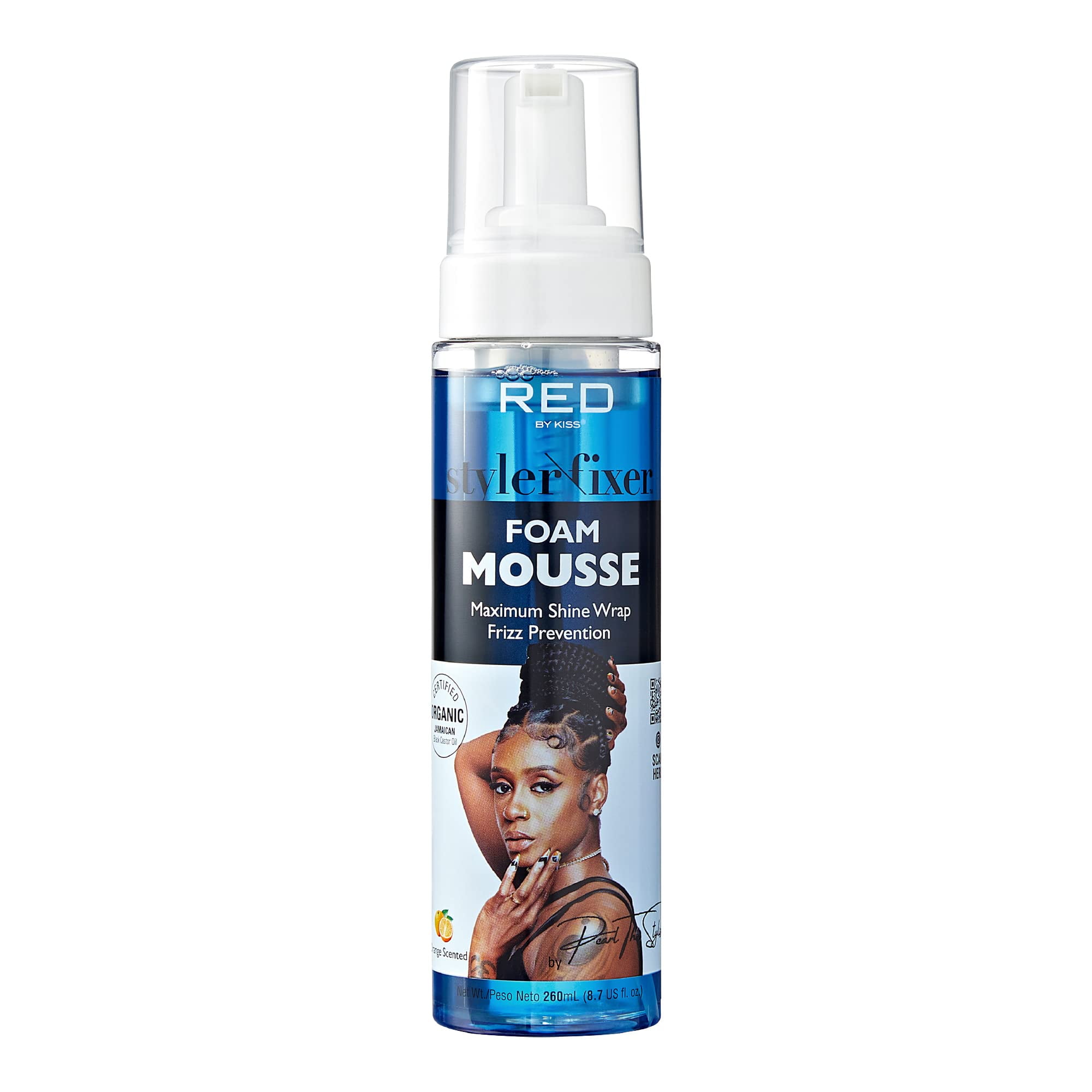 Red by Kiss Foaming Mousse, Maximum Shine Wrap Mousse, Reduce & Prevent ...