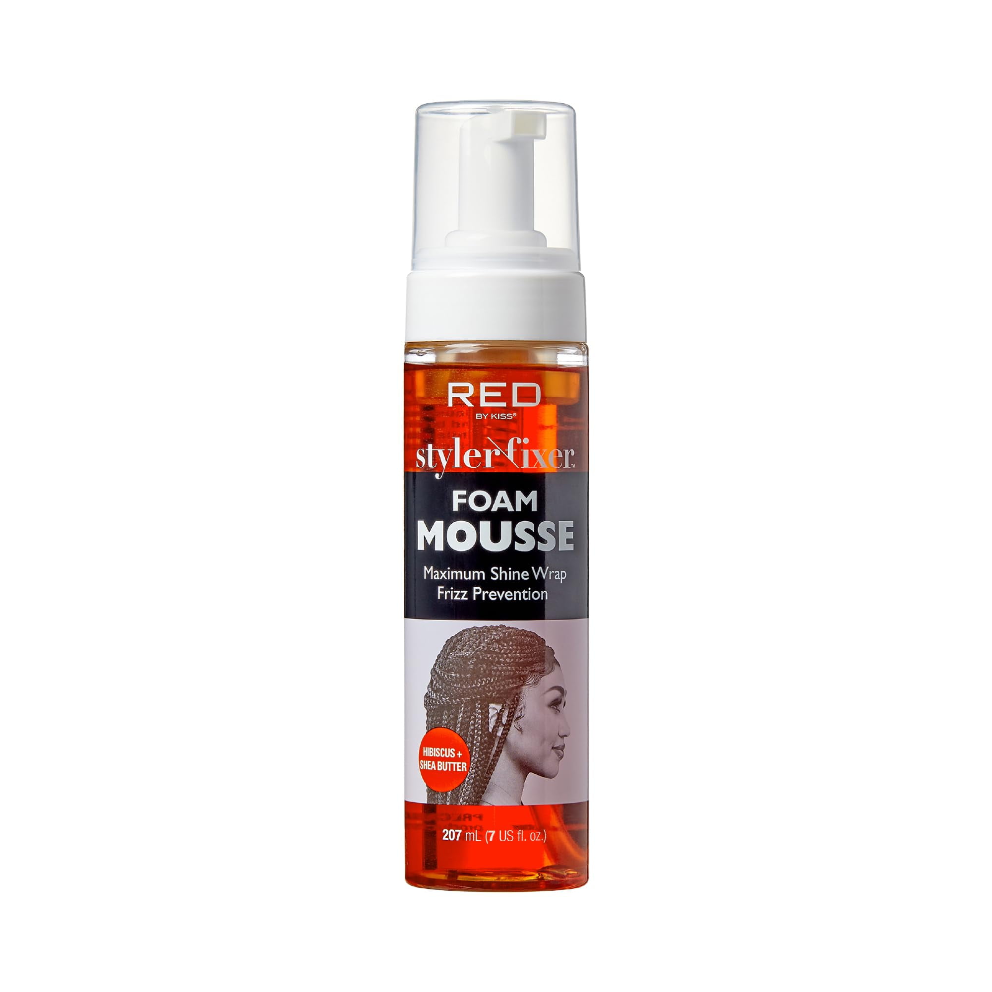 Red by Kiss Foaming Mousse, Maximum Shine Wrap Mousse, Reduce & Prevent ...