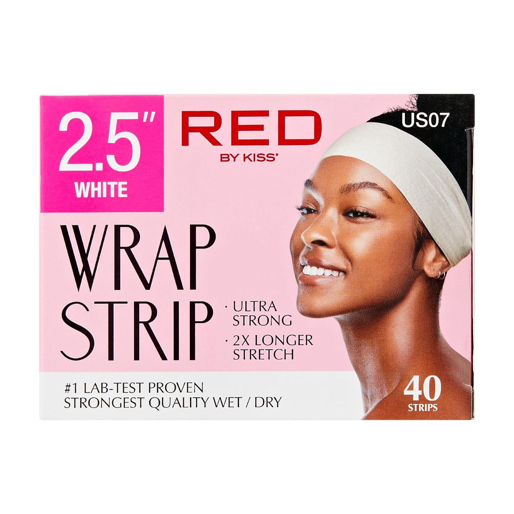 Red by Kiss Hair Wrapping Strip, Ultra Strong 2X Longer Stretch, 40 ...