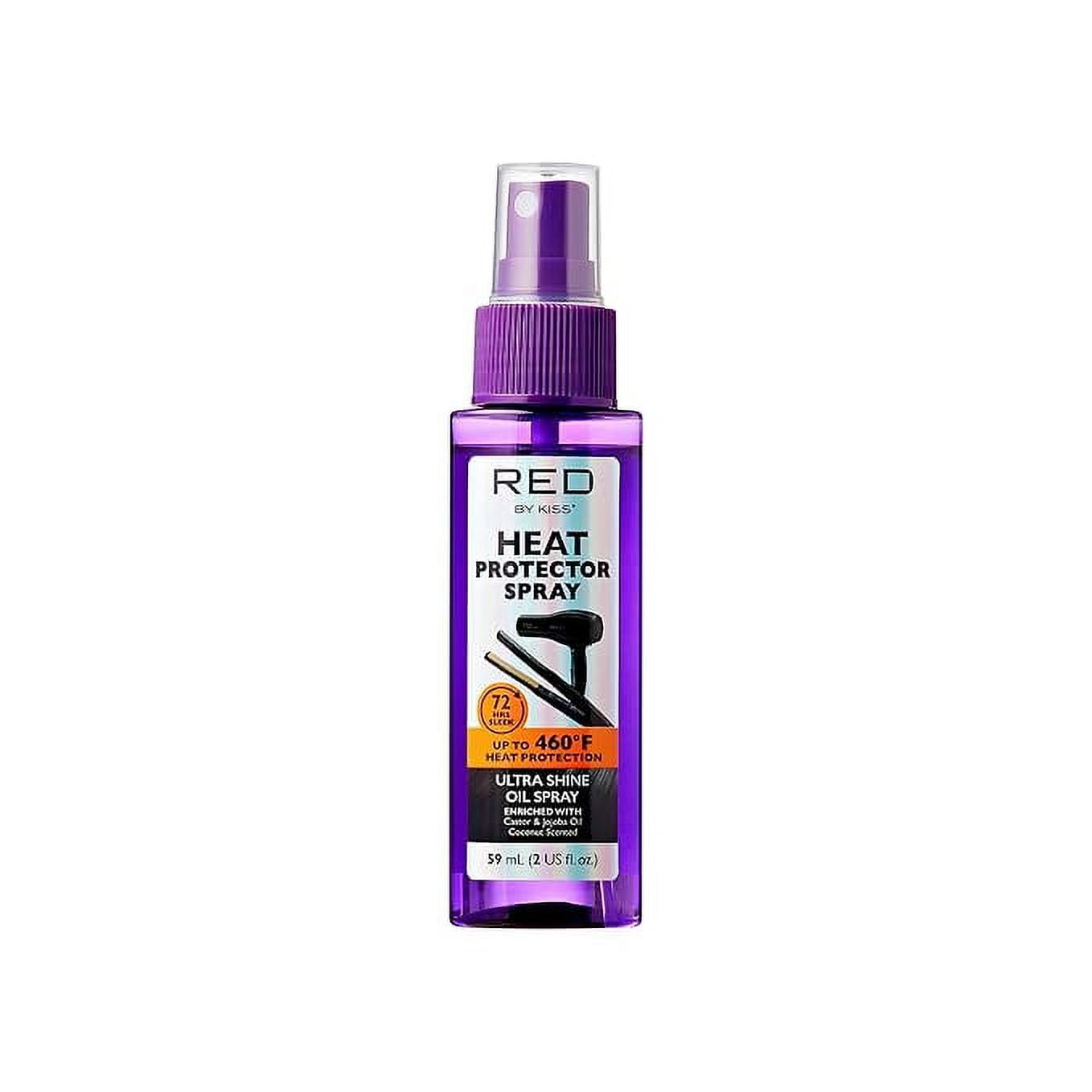 Red by Kiss Heat Protector Spray, Thermal Protection Ultra Shine Oil ...