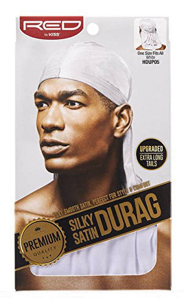 Red Kiss Premium Silky Satin Durag Mens Cap Durag White, 1 Ea - Walmart.com