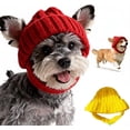 Red Knit Dog Beanie with Ear Flaps – Warm Winter Hat, Christmas Knitted ...
