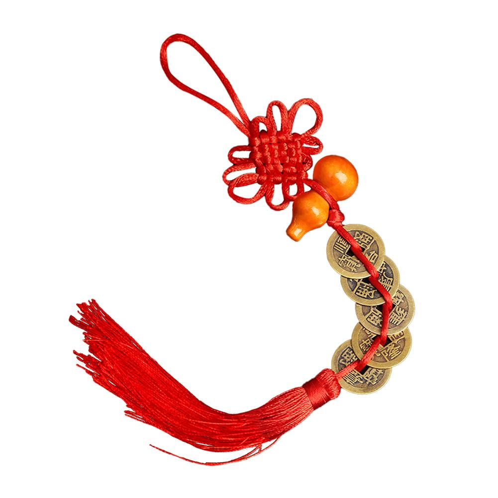 Red Knot Wood Gourd Pure Copper Five Emperors Five Emperors Coins Pure ...