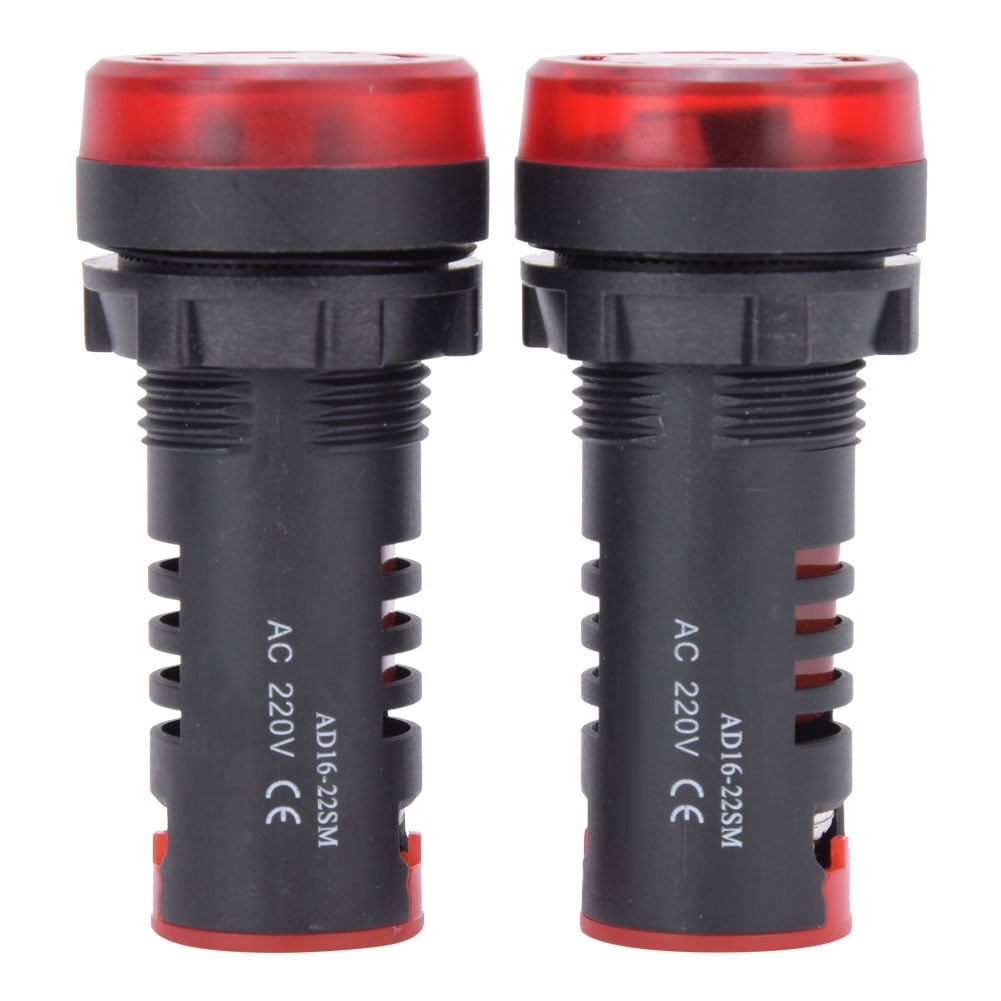 Red LED Buzzer - 10PCS - Flash Alarm Indicator - AC220V - Walmart.com